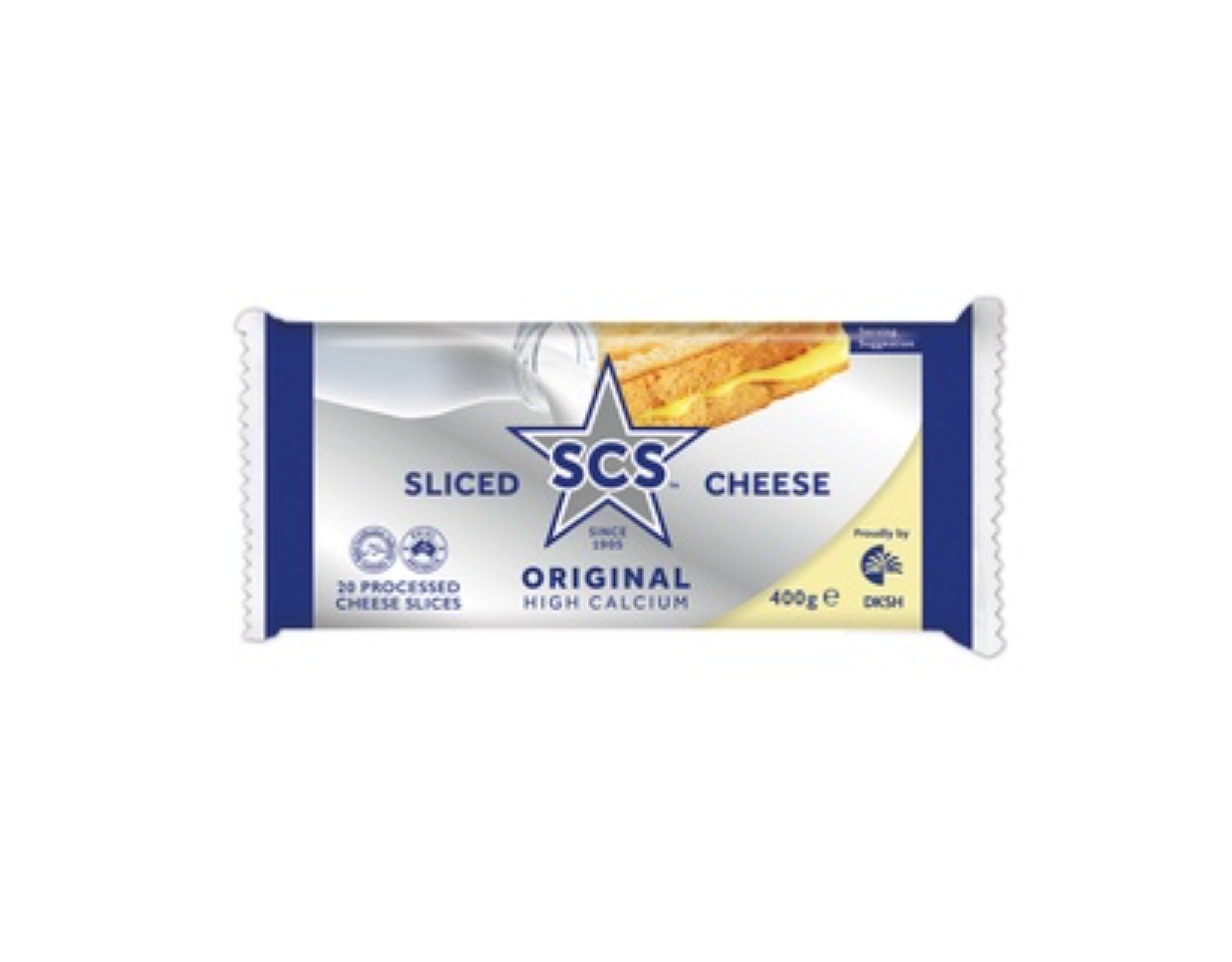 SCS Sliced Cheese Original 20's, 400g - High Calcium