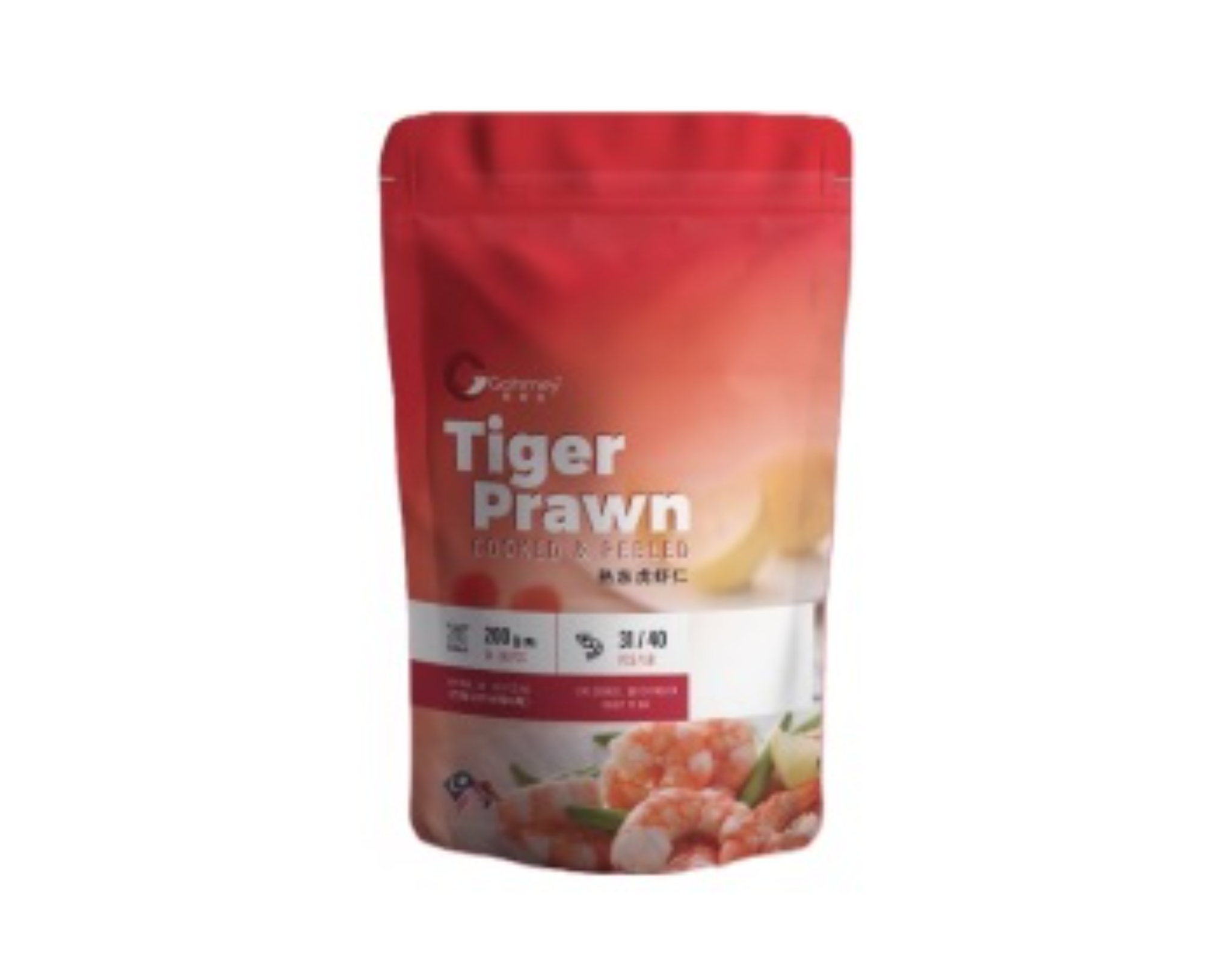 Gohmey Frozen Cooked Tiger Prawn Meat 200g - Fresh