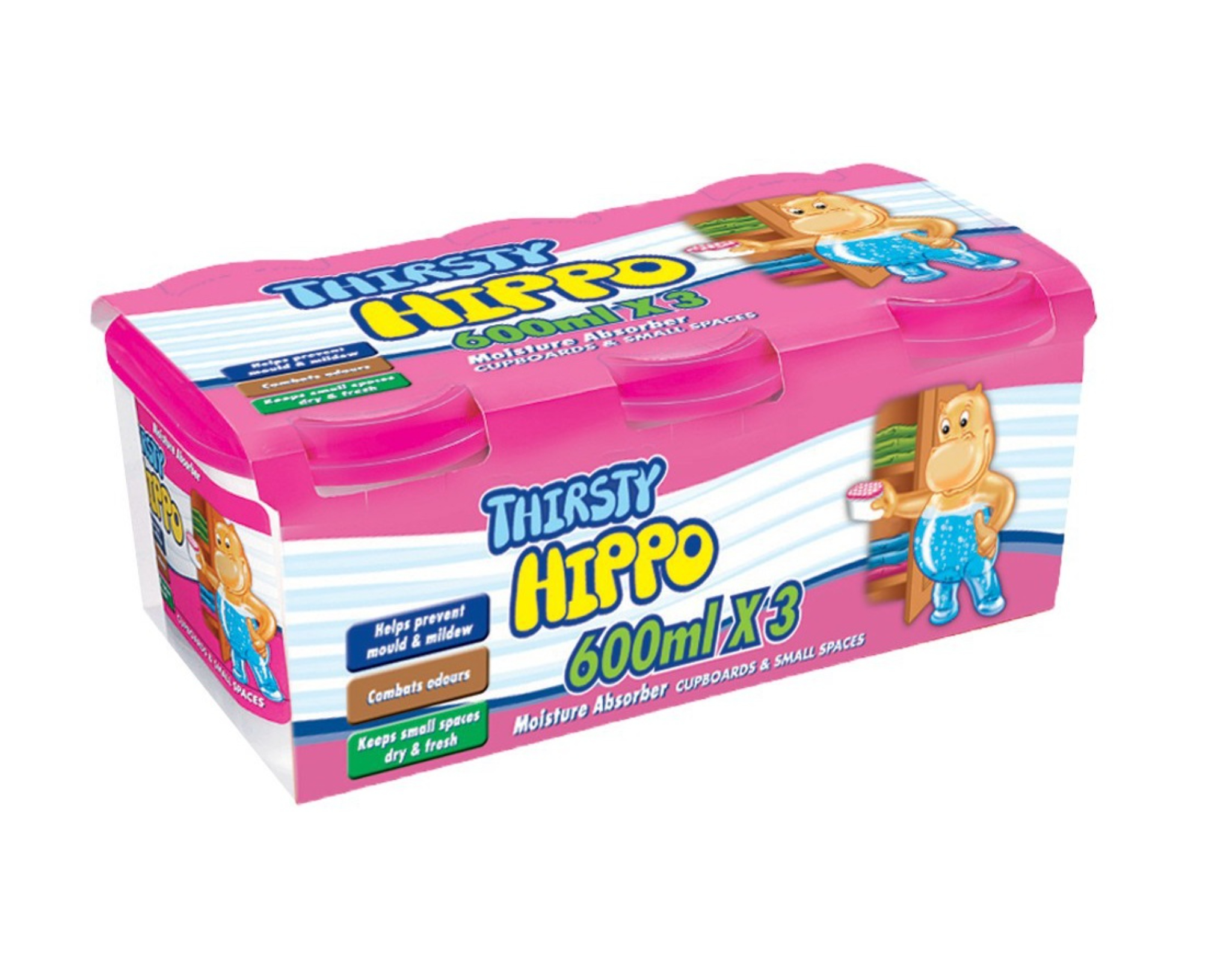 Thirsty Hippo 3x600ml - Moisture Absorber