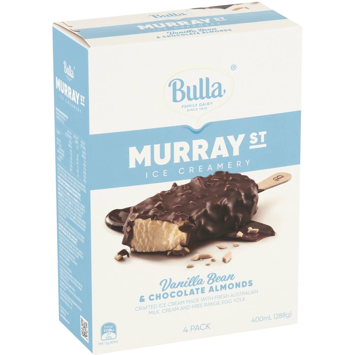 Bulla Murray Street Vanilla Chocolate Almonds Multipack | myaeon2go