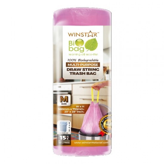 Winstar Multi-Purpose Draw String Trash Bag M | myaeon2go