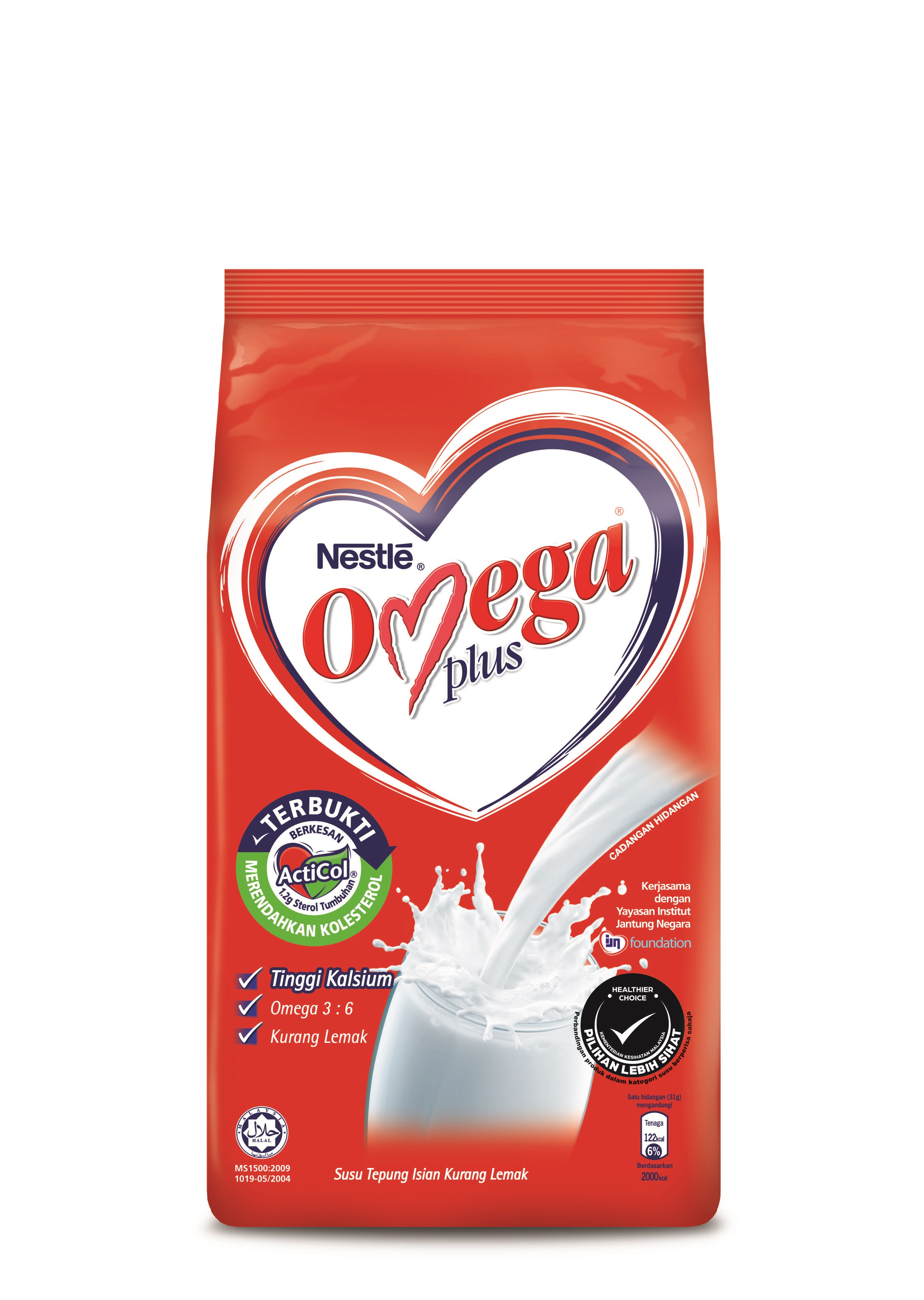 Nestle Omega Plus Milk Powder 1kg – Lowers Cholesterol
