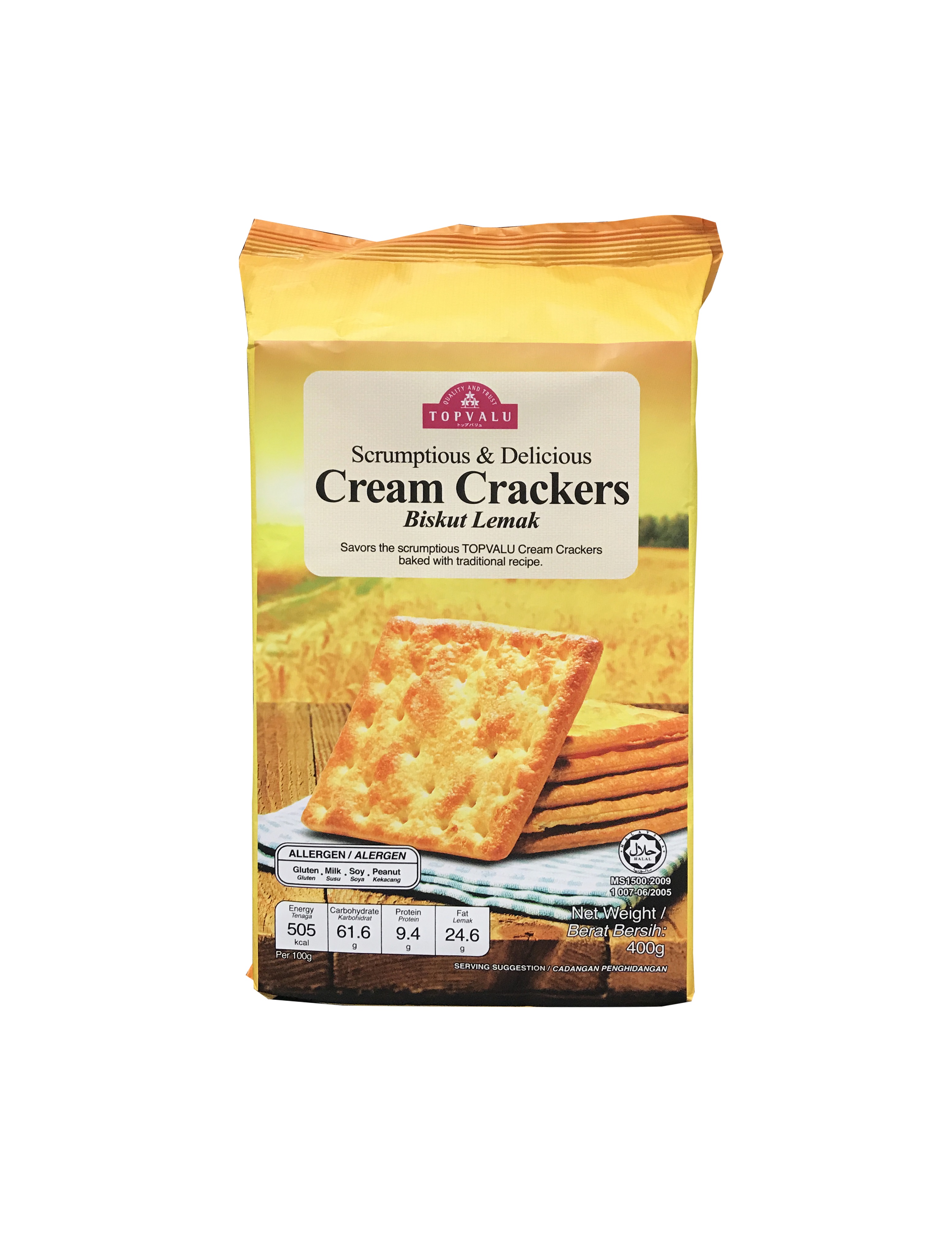 TOPVALU Cream Crackers, 400g - Scrumptious & Delicious