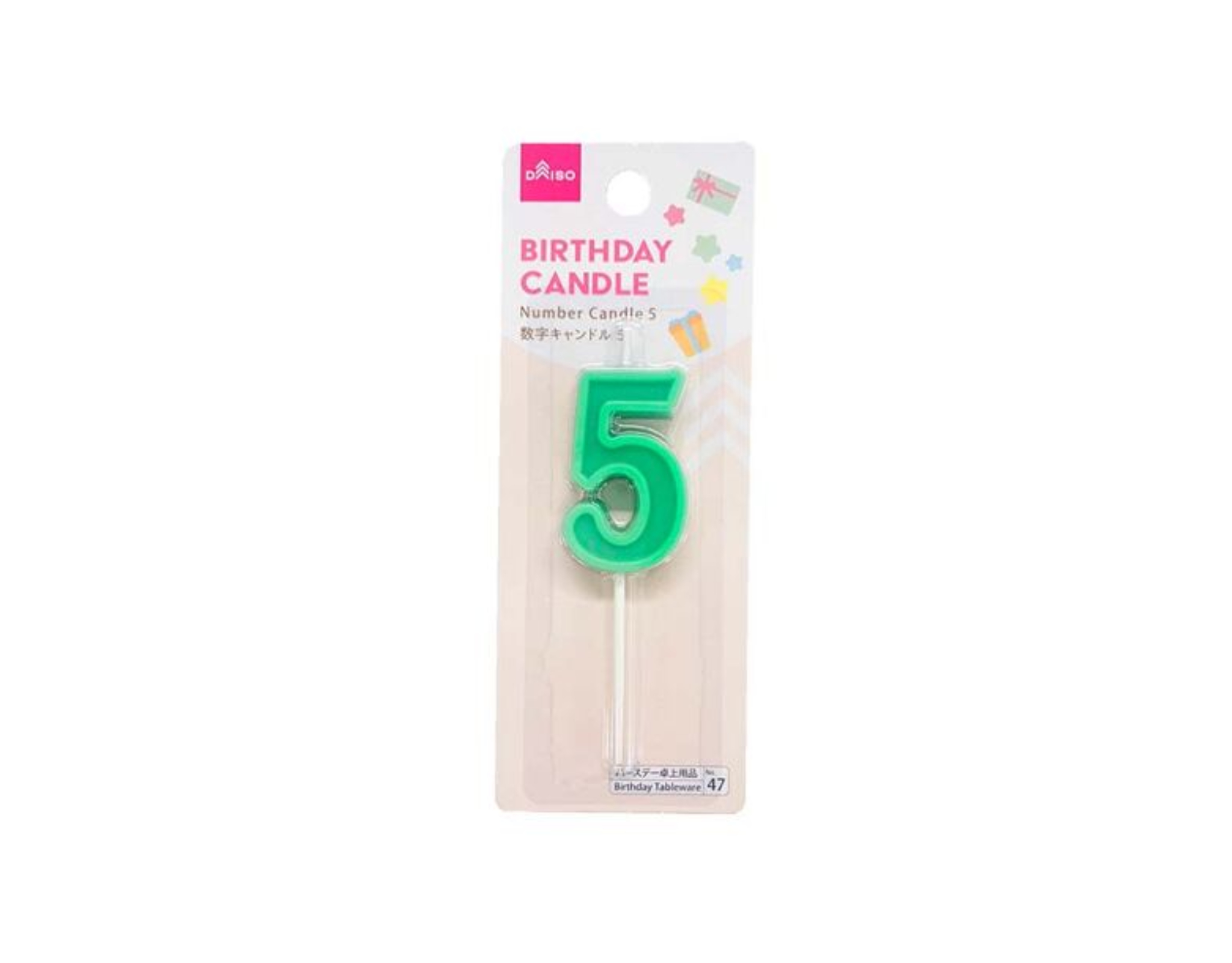 Daiso Number Candle 5 | myaeon2go