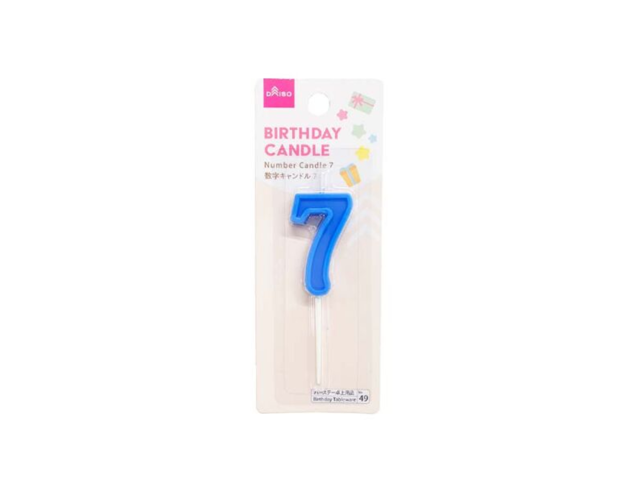 Daiso Number Candle 7 | myaeon2go