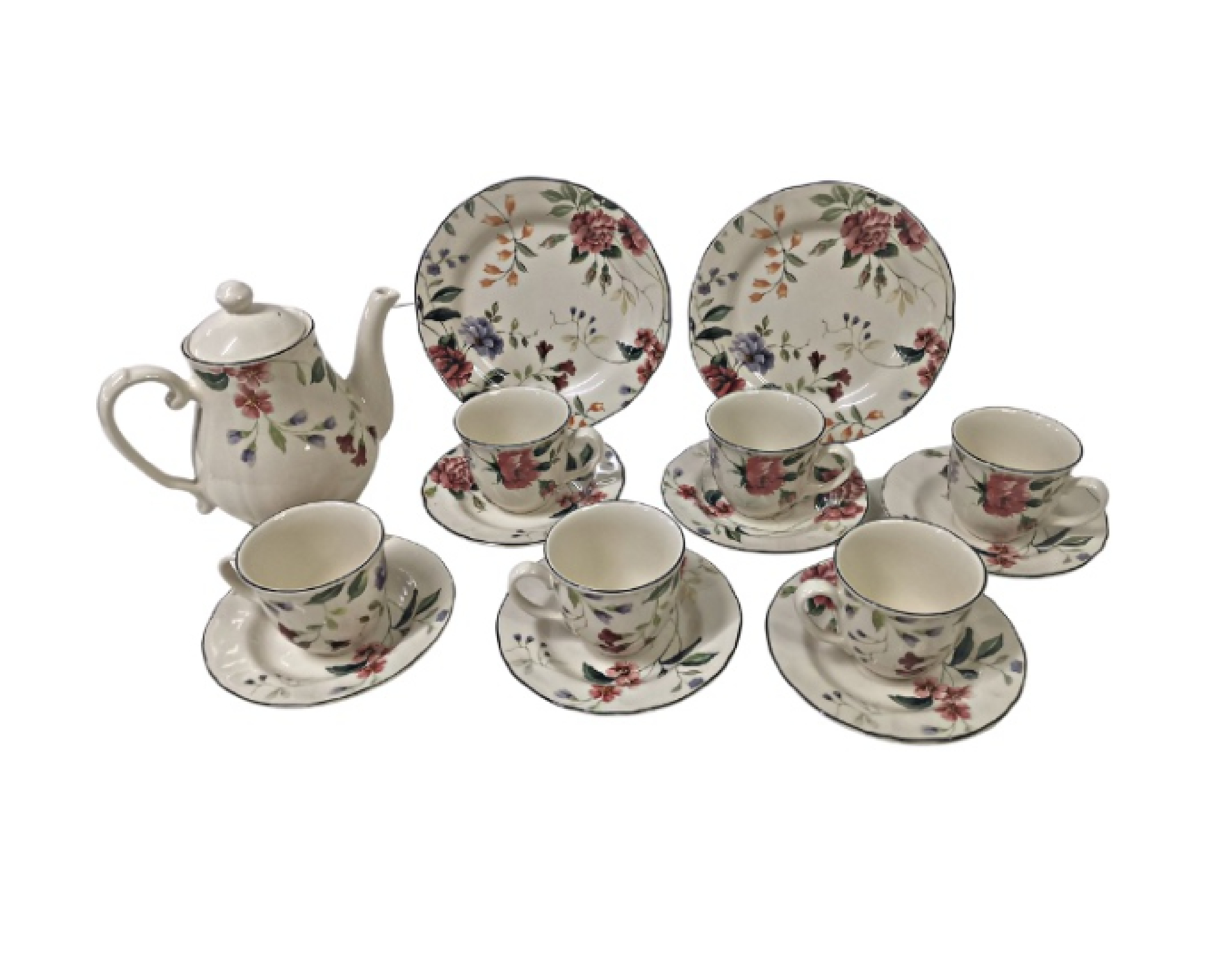 Claytan Humble Rose Hi-Tea Set | myaeon2go