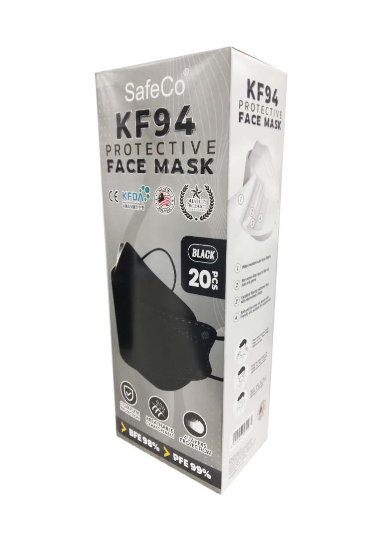 Safeco KF94 Face Mask, 20 pcs - High Filtration