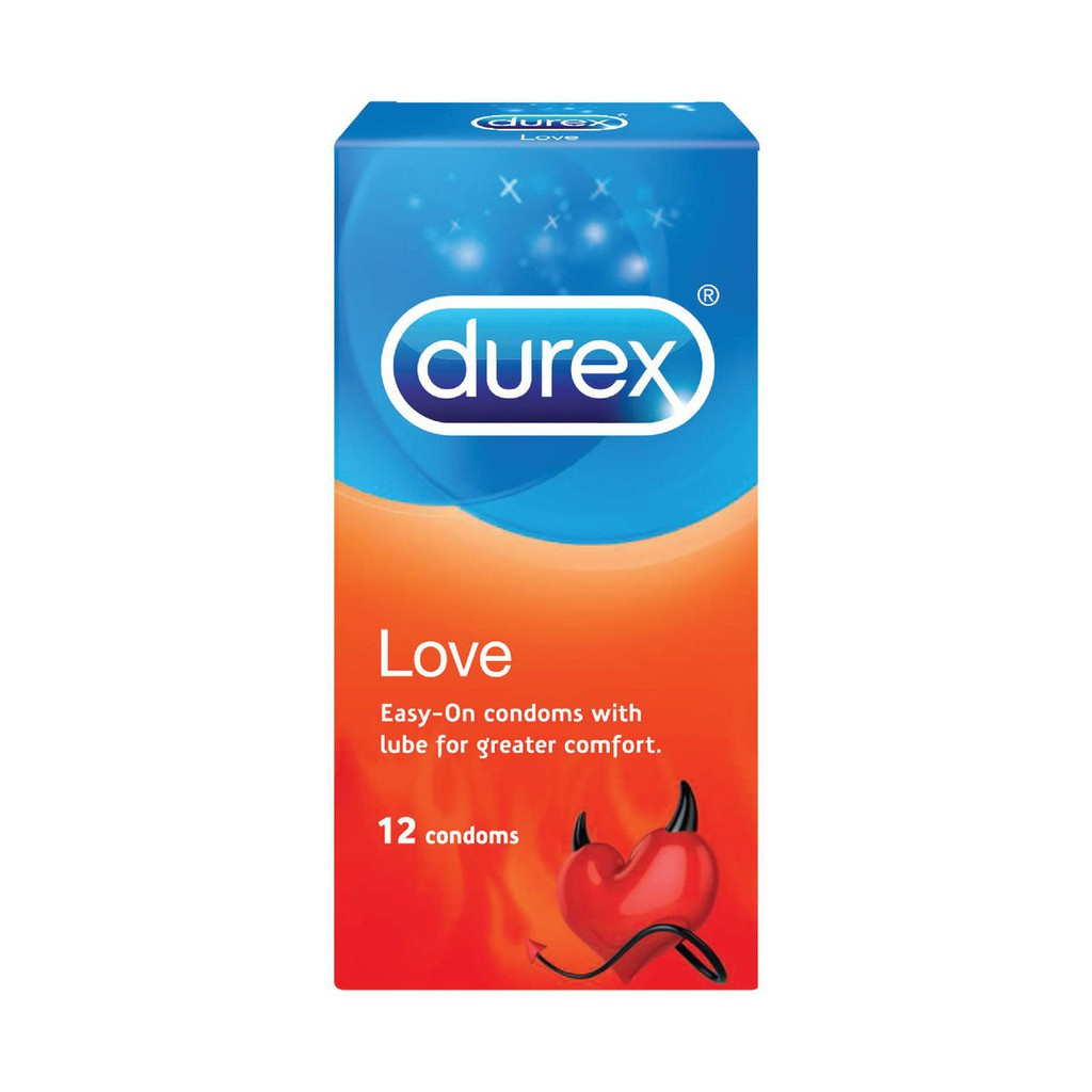 Durex Love, 12 pcs - Easy-On Fit with Lube