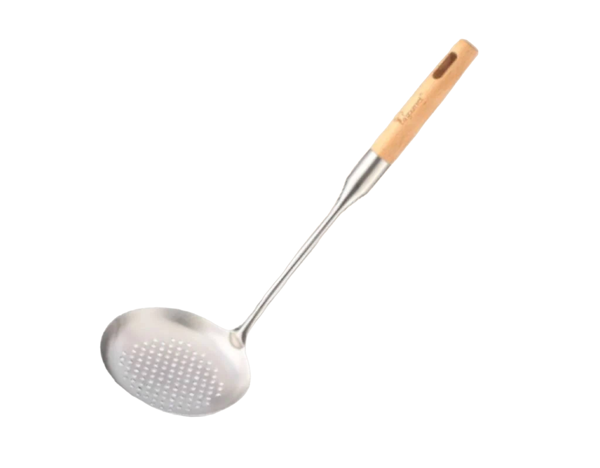 La Gourmet Stainless Steel Skimmer With Wood Handle | myaeon2go