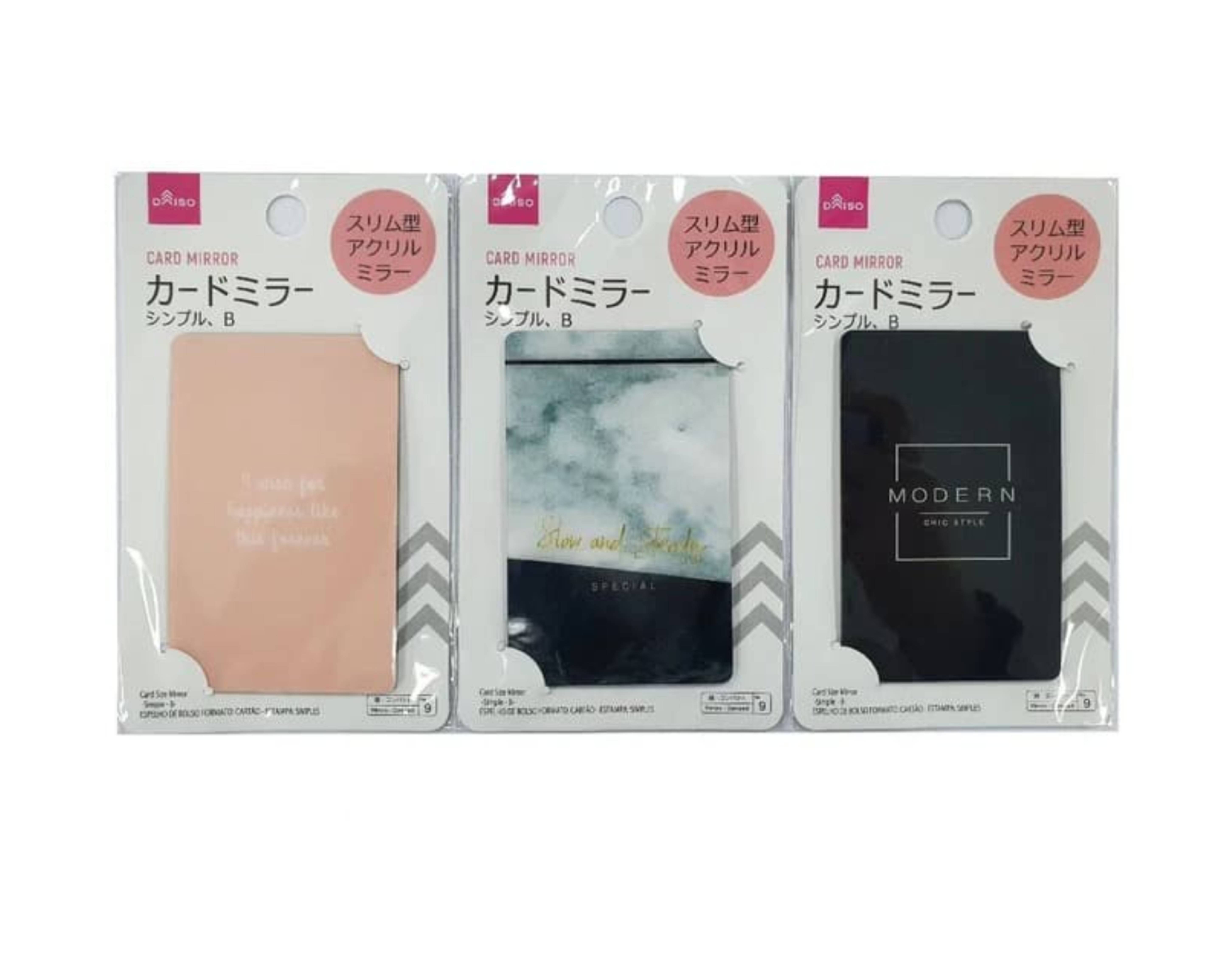 Daiso Card Size Mirror Simple B | myaeon2go