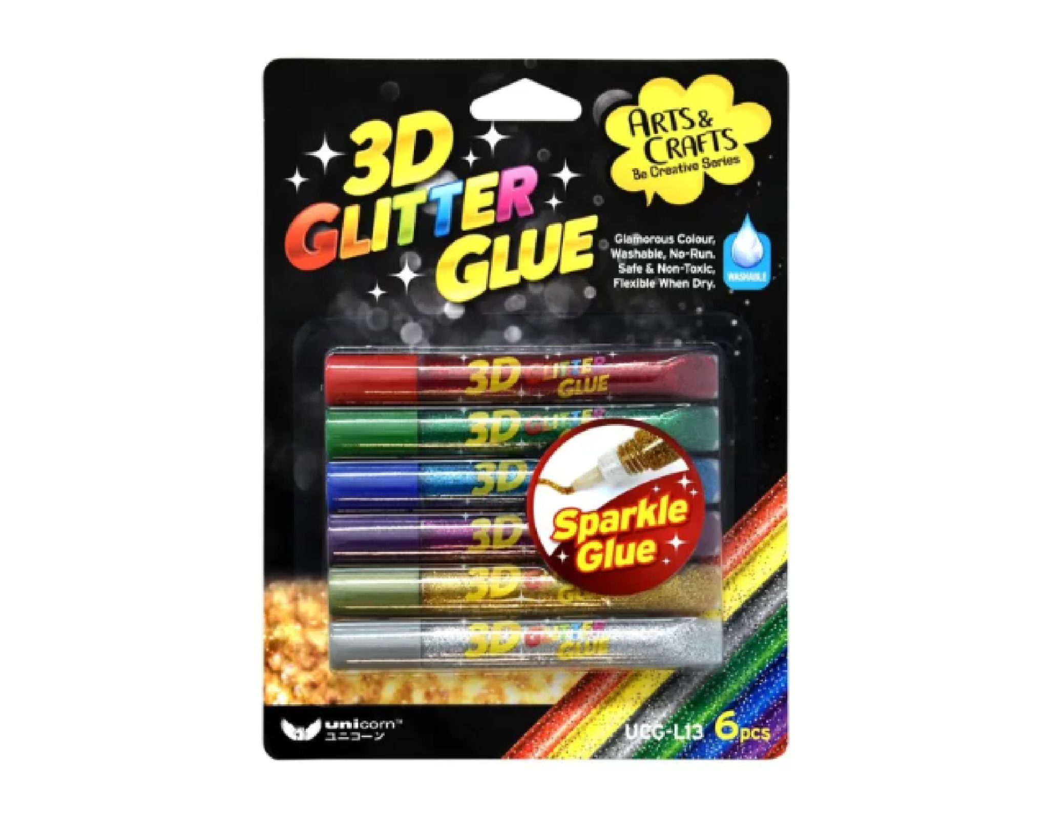 Unicorn 3D Glitter Glue (UCG-L13) | myaeon2go