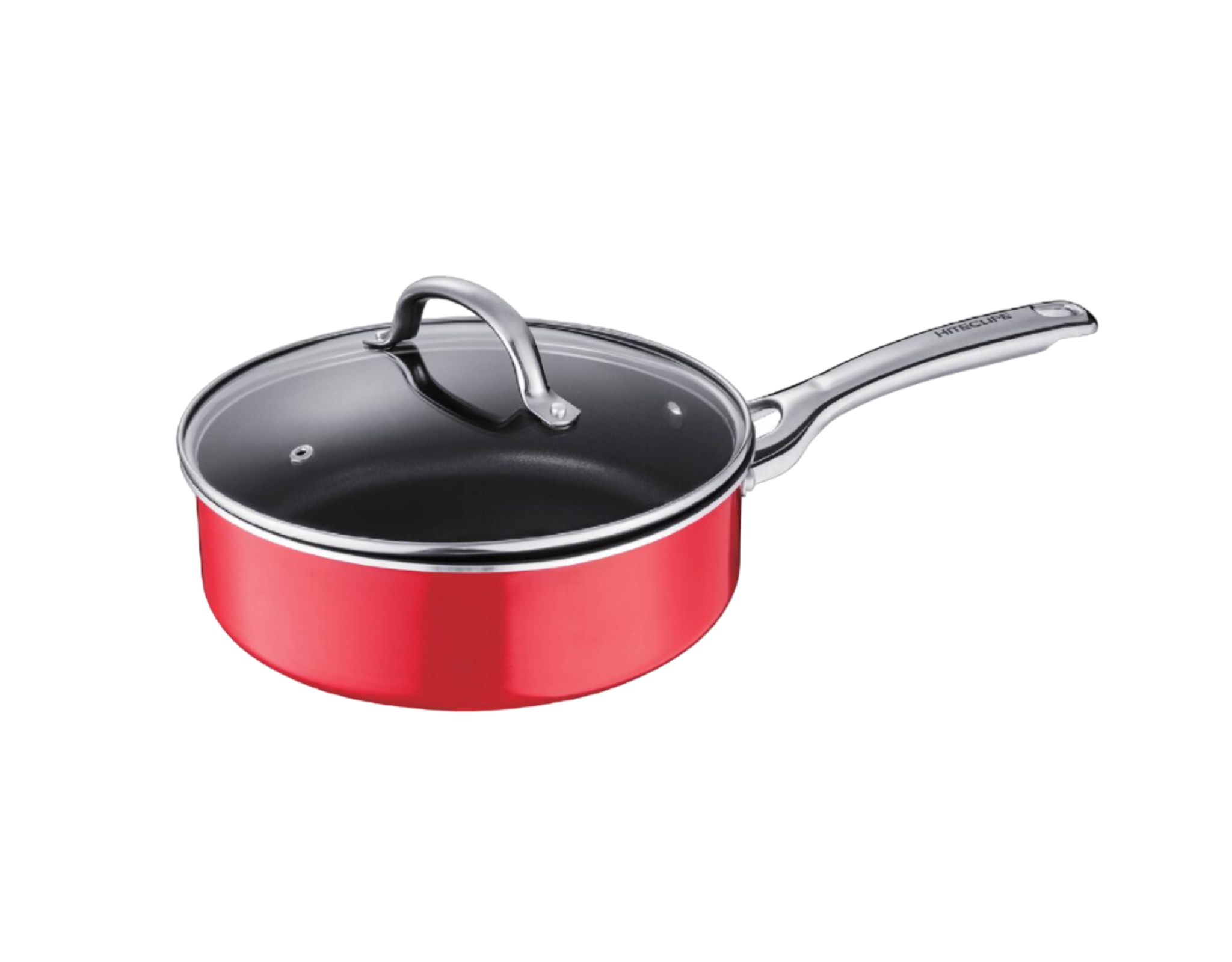 ASD Hiteclife Induction Heat Non-Stick Saute Pan With Lid 24cm | myaeon2go