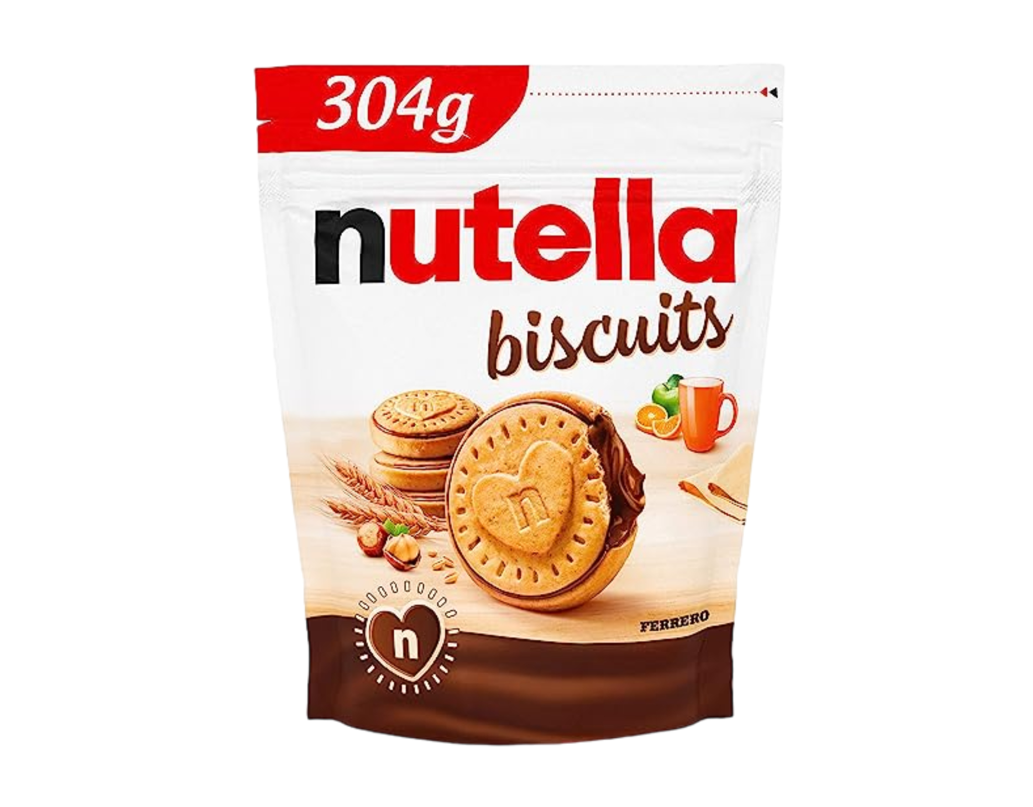 Nutella Biscuits, 304g - Hazelnut Delight