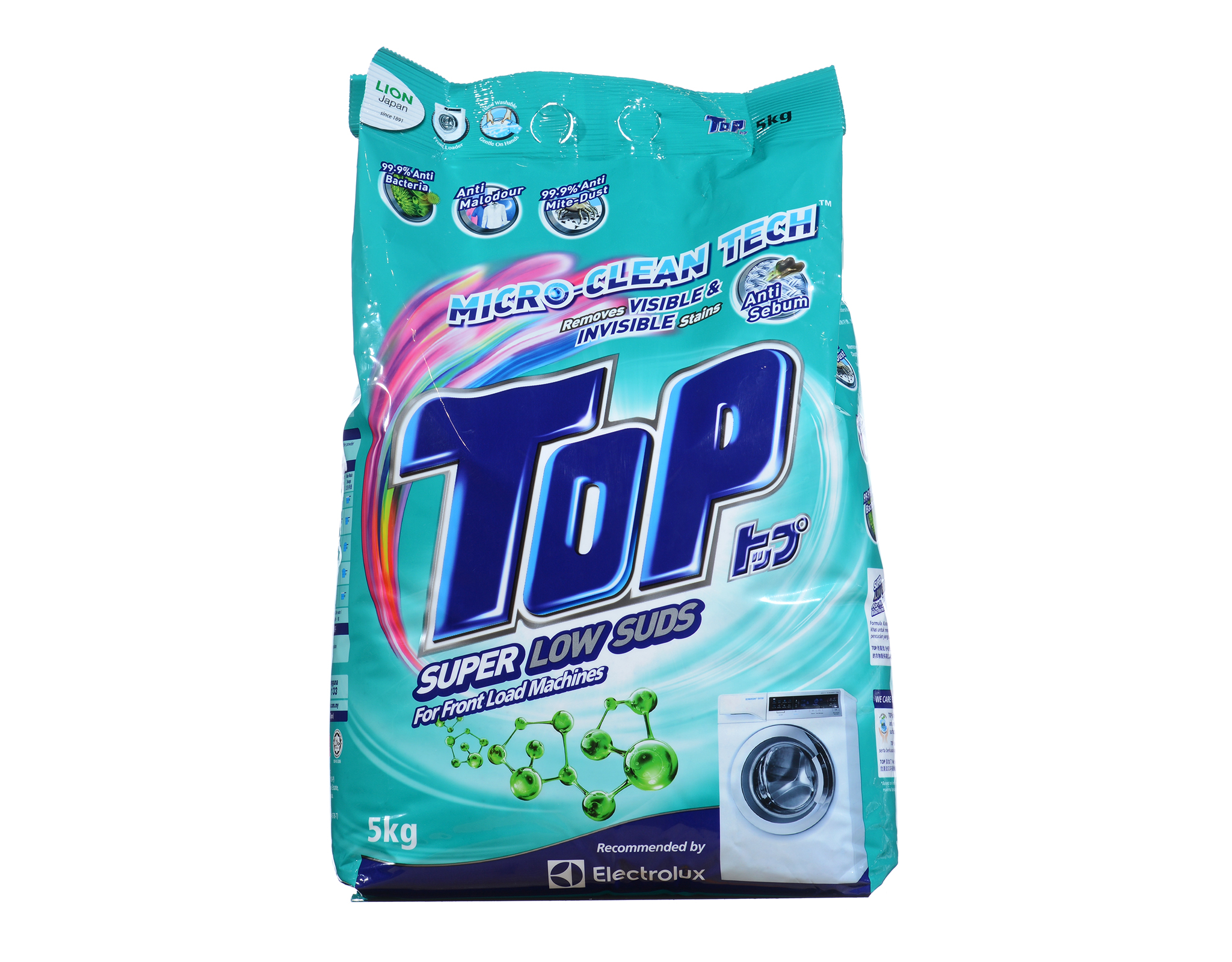 Top Powder Detergent, 5 kg - 99.9% Anti Bacteria