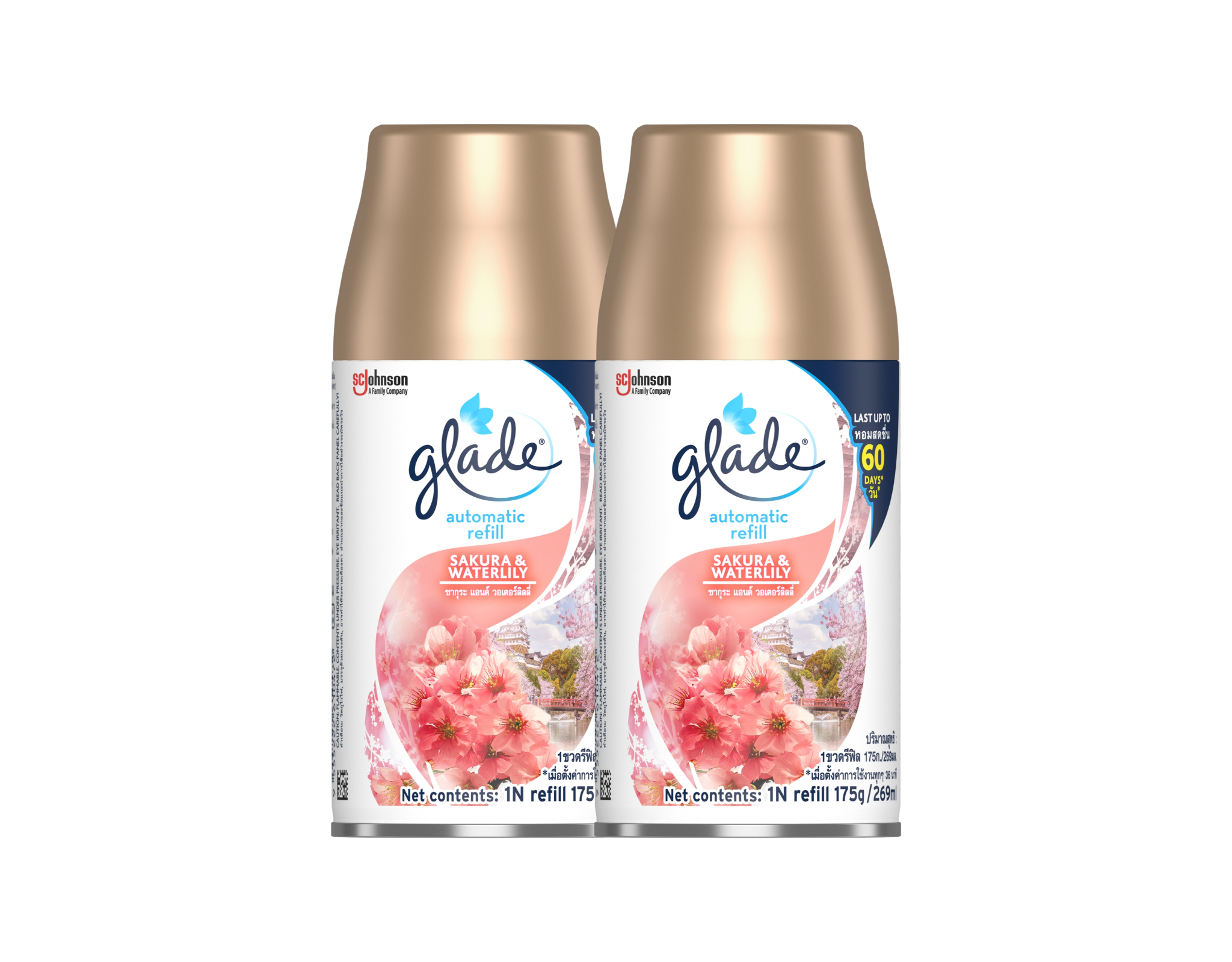 Glade Spray Sakura Refill Twin Pack 2x175g Fresh Fragrance