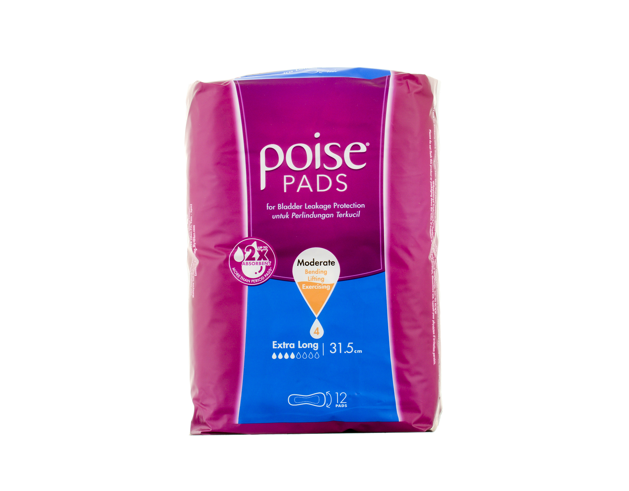 Poise Pads Extra Long 31.5cm | myaeon2go