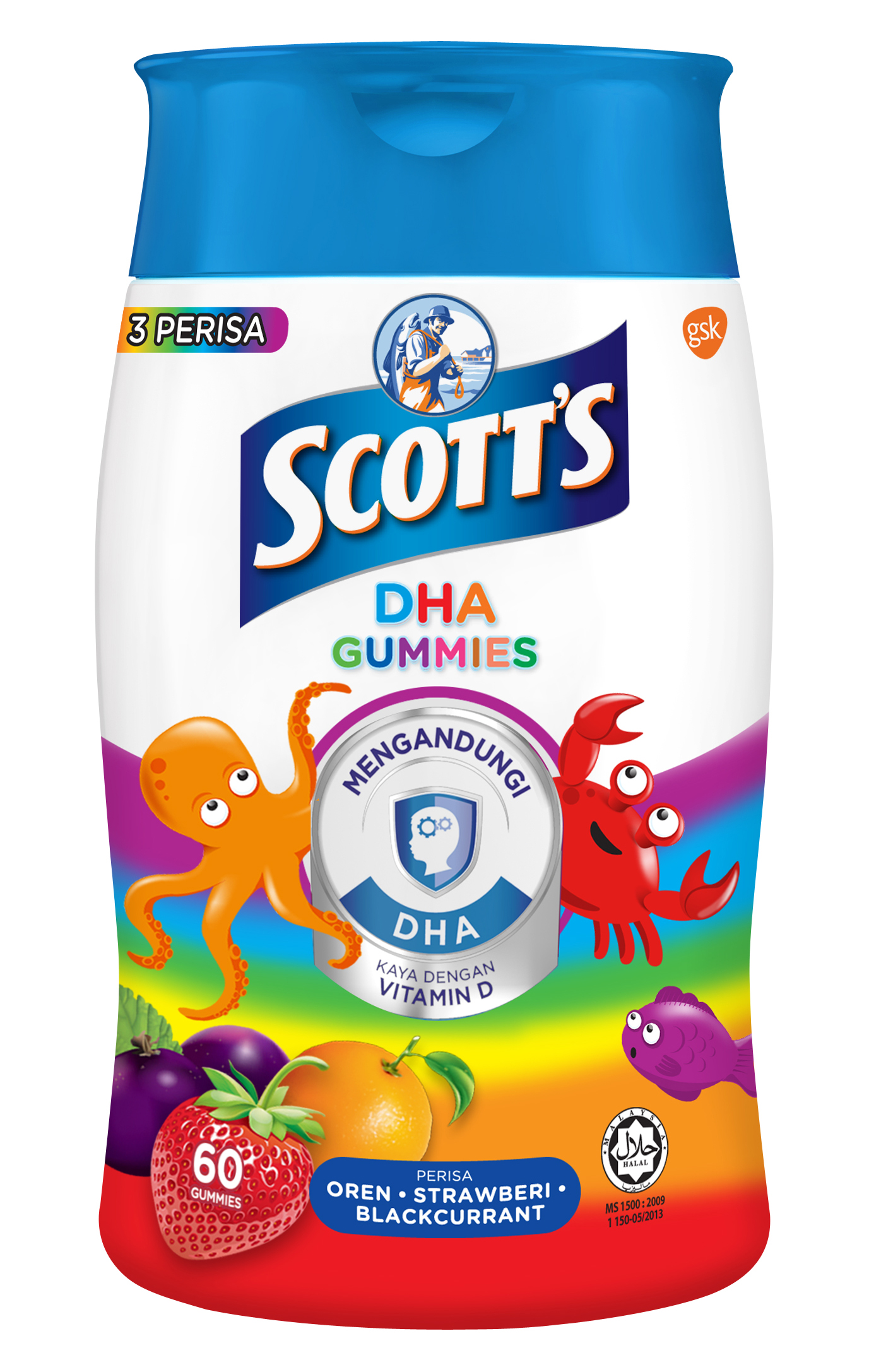 Scott's DHA Gummies 60's - Brain & Immune Support