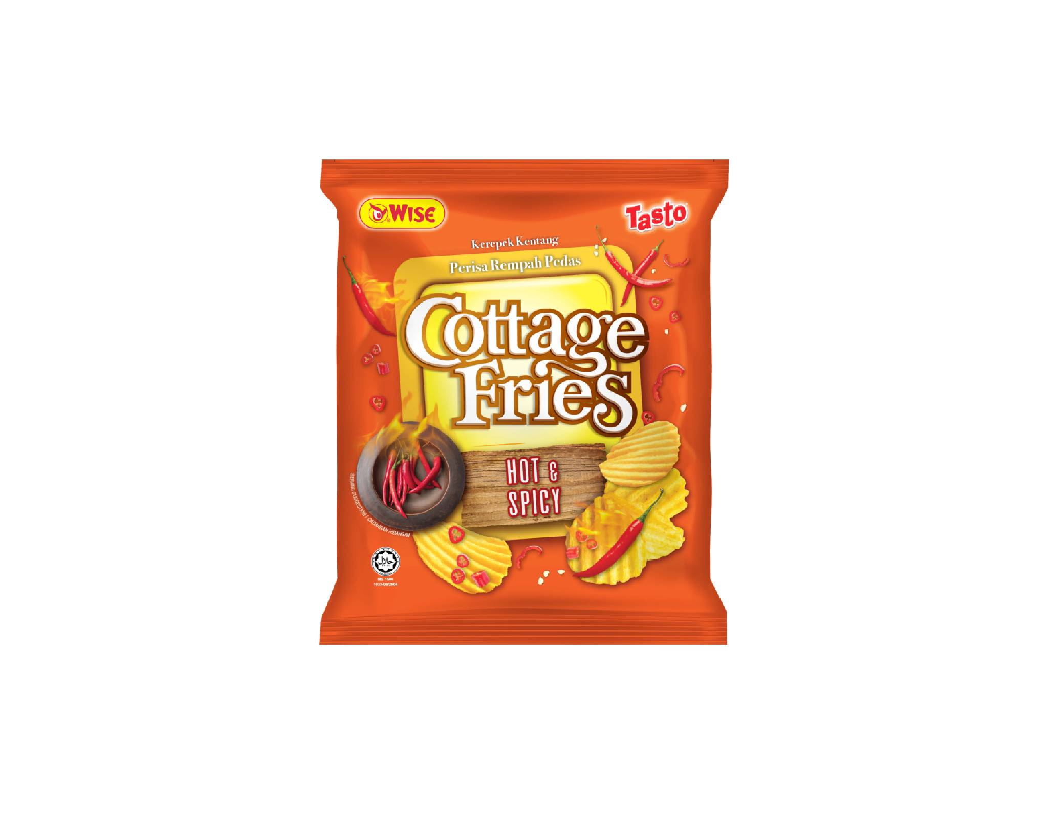 Wise Cottage Fries Potato Chips Hot & Spicy | myaeon2go