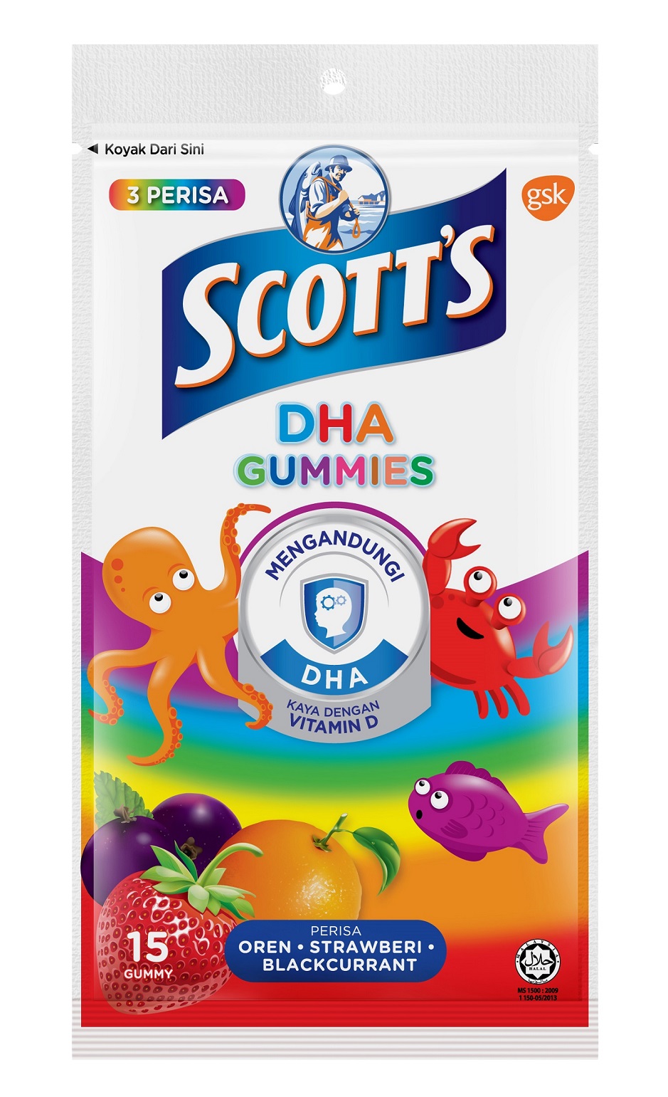 Scott's DHA Gummies Assorted Flavour | myaeon2go