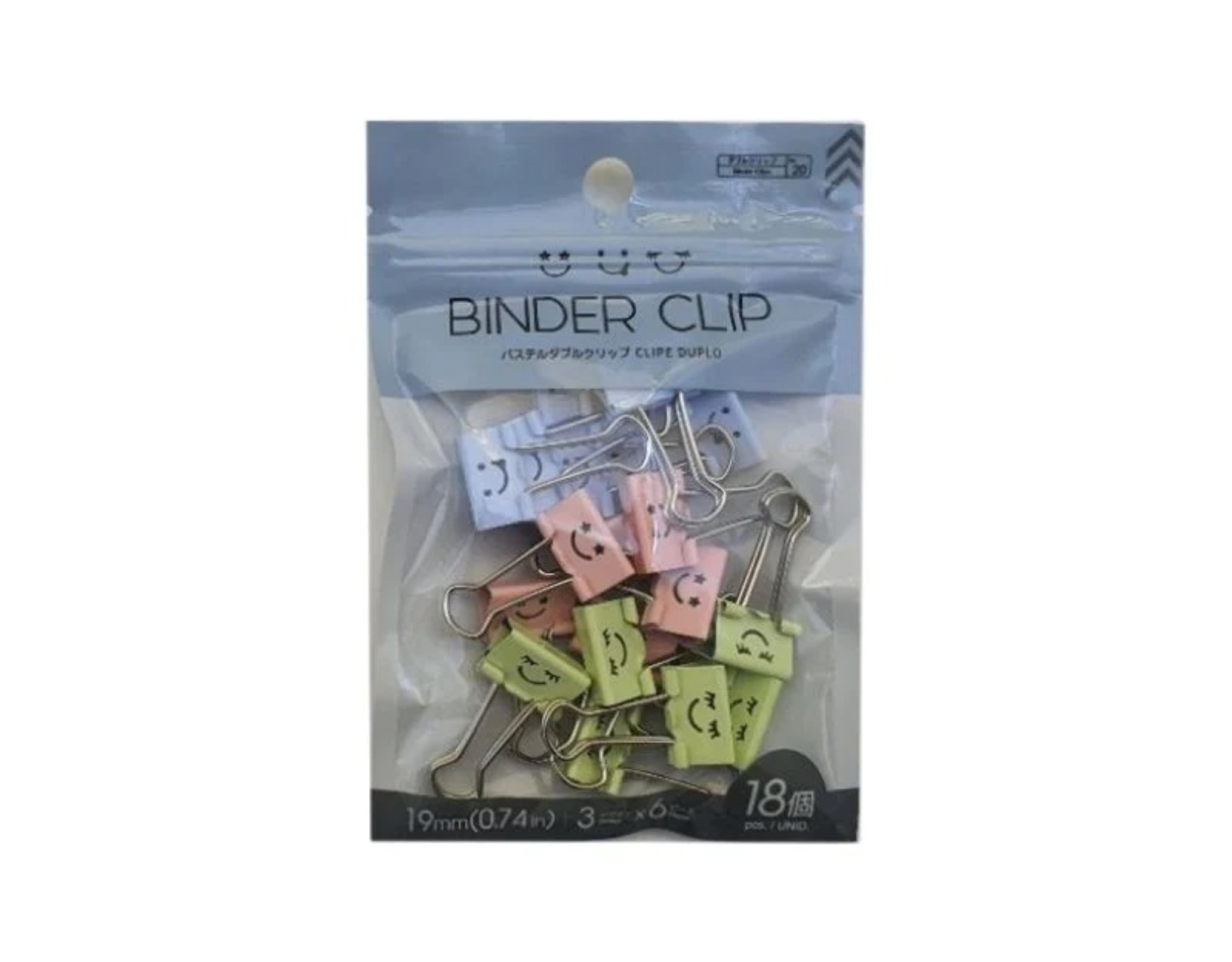 Daiso Pastel Binder Clip 19mm | myaeon2go