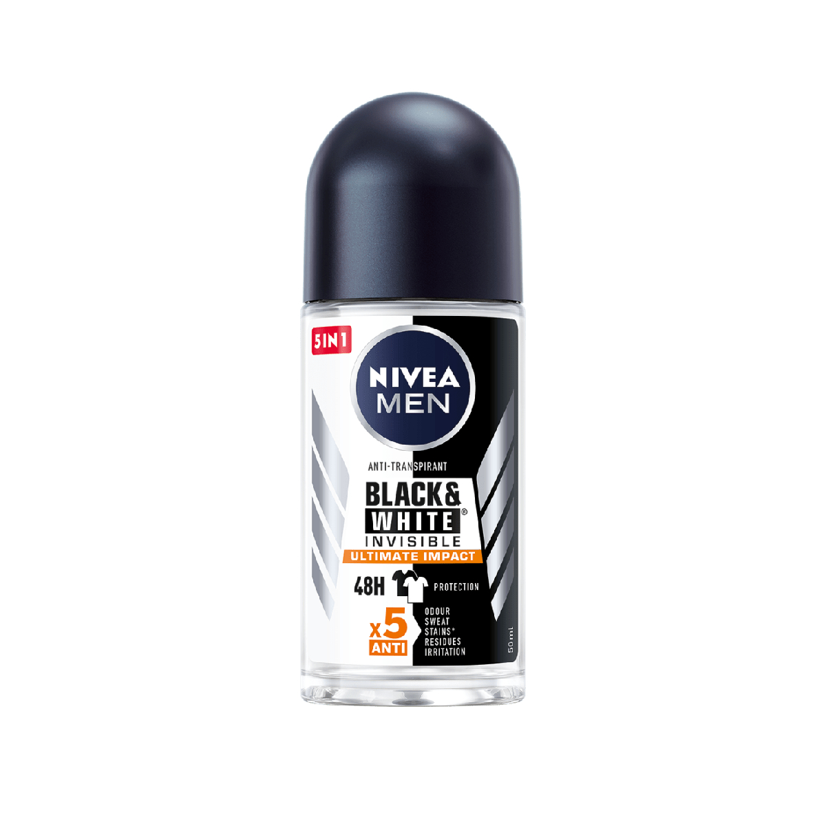 Nivea Men Deodorant Roll On Black & White Ultimate Impact | myaeon2go
