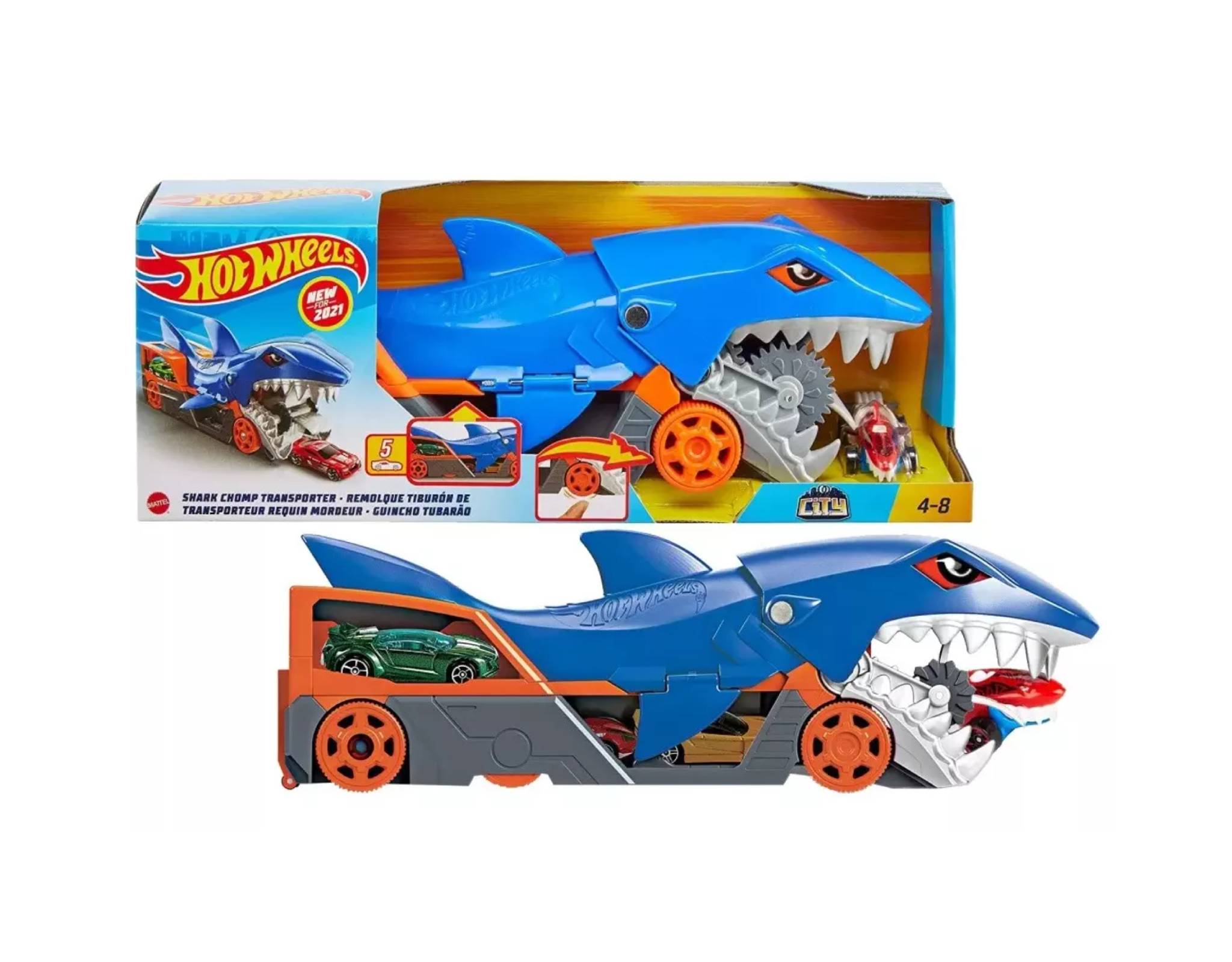 Hot Wheels City Shark Chomp Transporter(GVG36) | myaeon2go