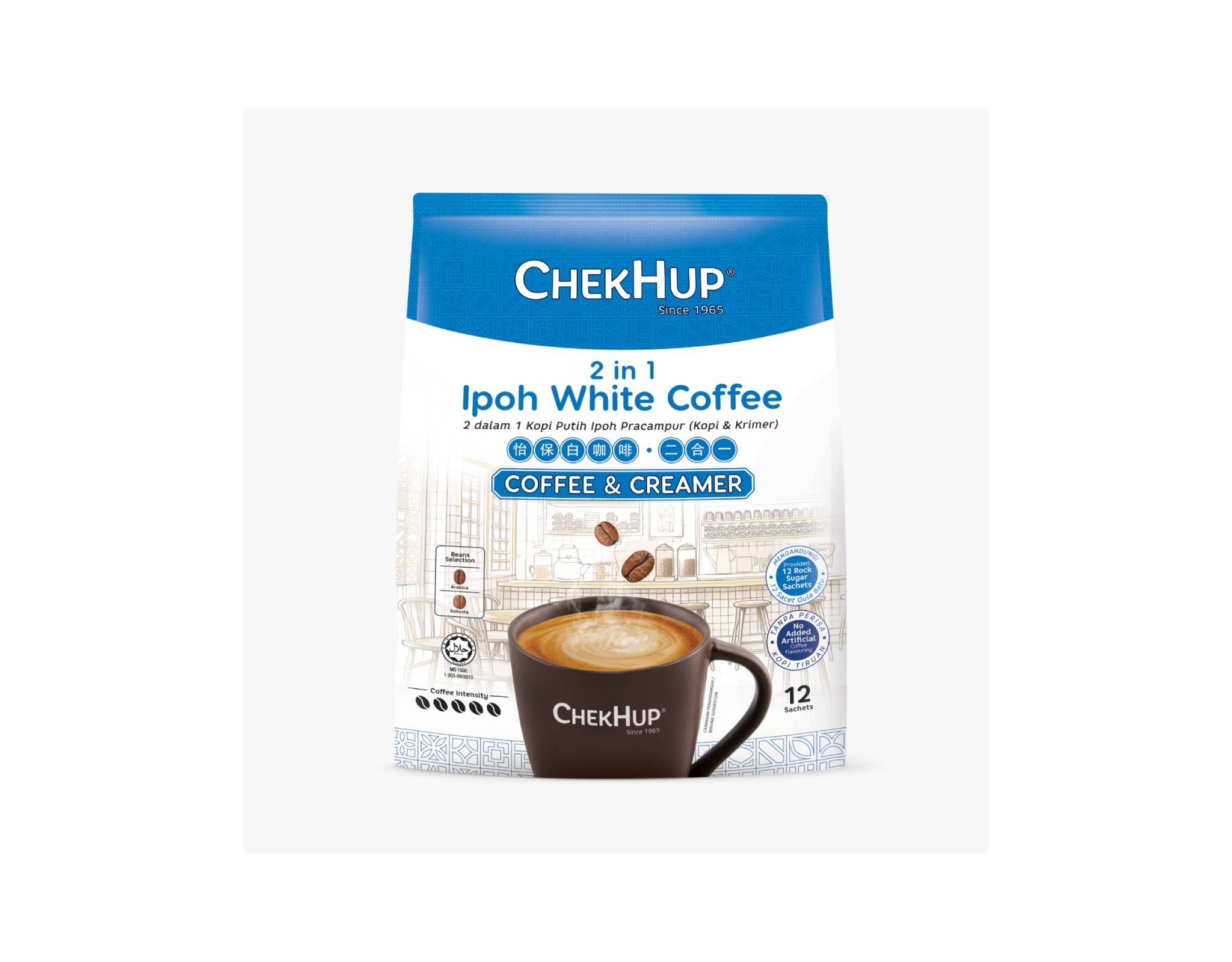 Chek Hup 2 In 1 Ipoh White Coffee - Premium Blend with Rock