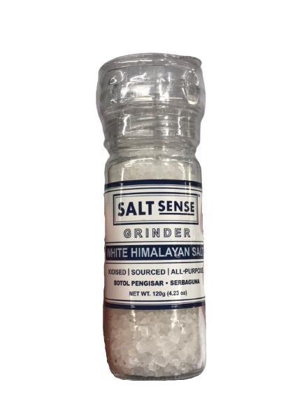 Salt Sense White Himalayan Rock Salt Grinder | myaeon2go