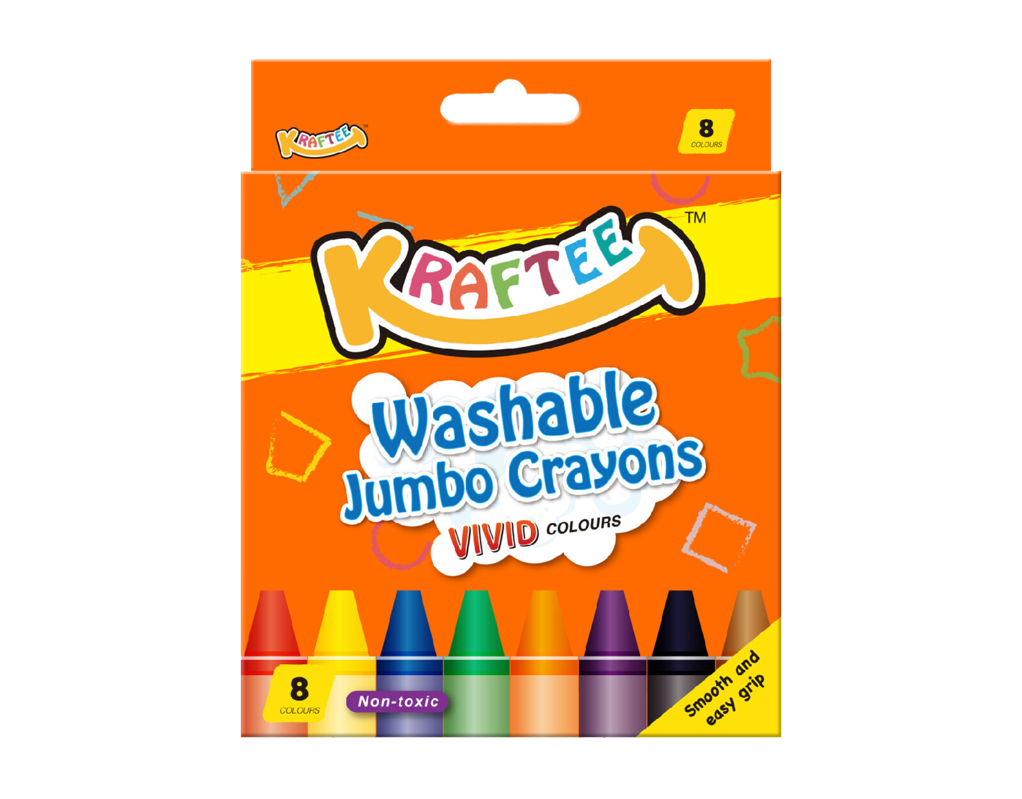 Kraftee Washable Jumbo Crayons | myaeon2go