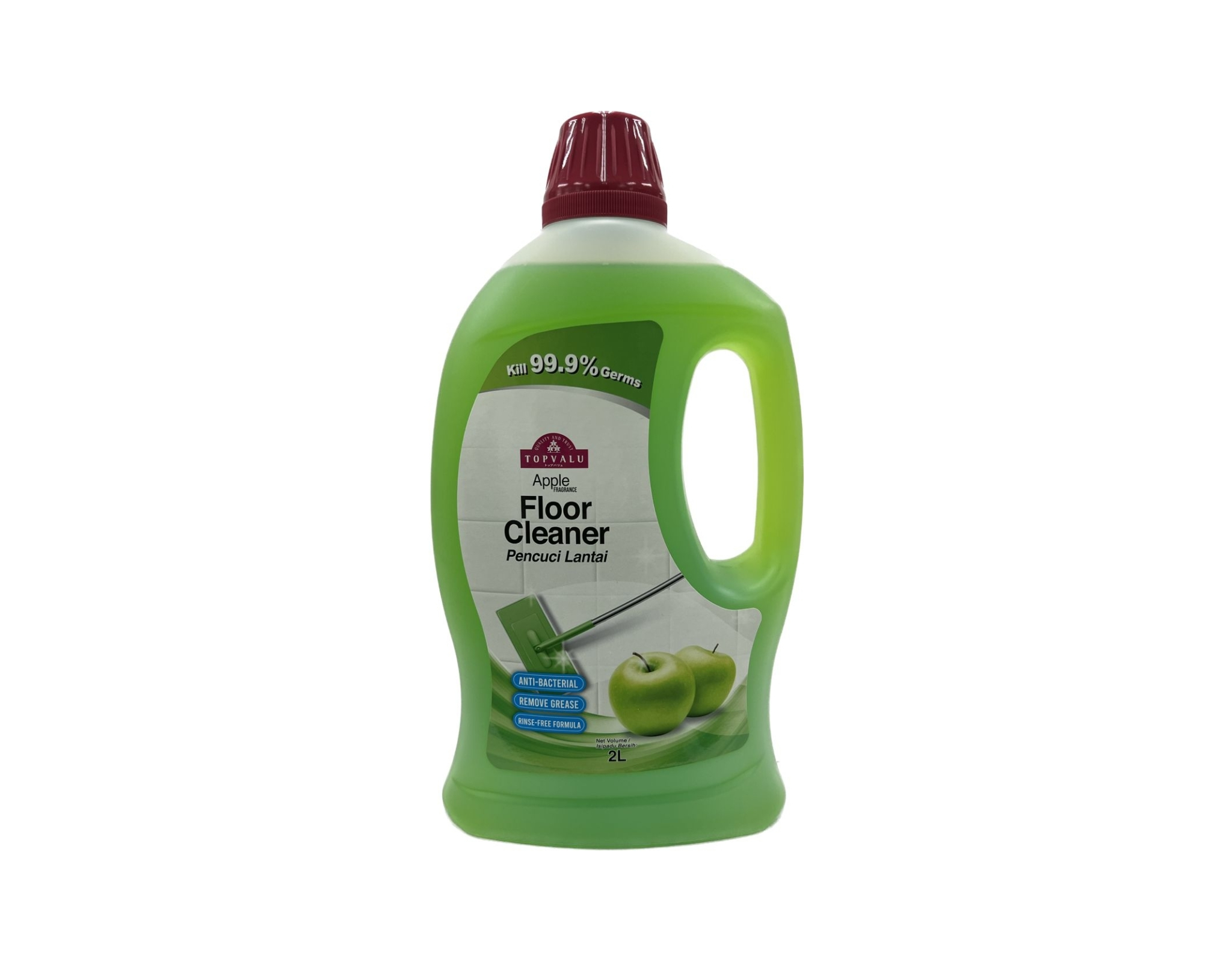 TOPVALU Floor Cleaner Apple, 2 l - Effective Cleaning