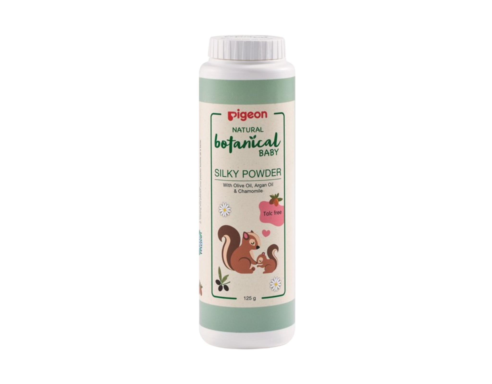 Pigeon Natural Botanical Baby Powder 125g - Talc-Free, Nourishing