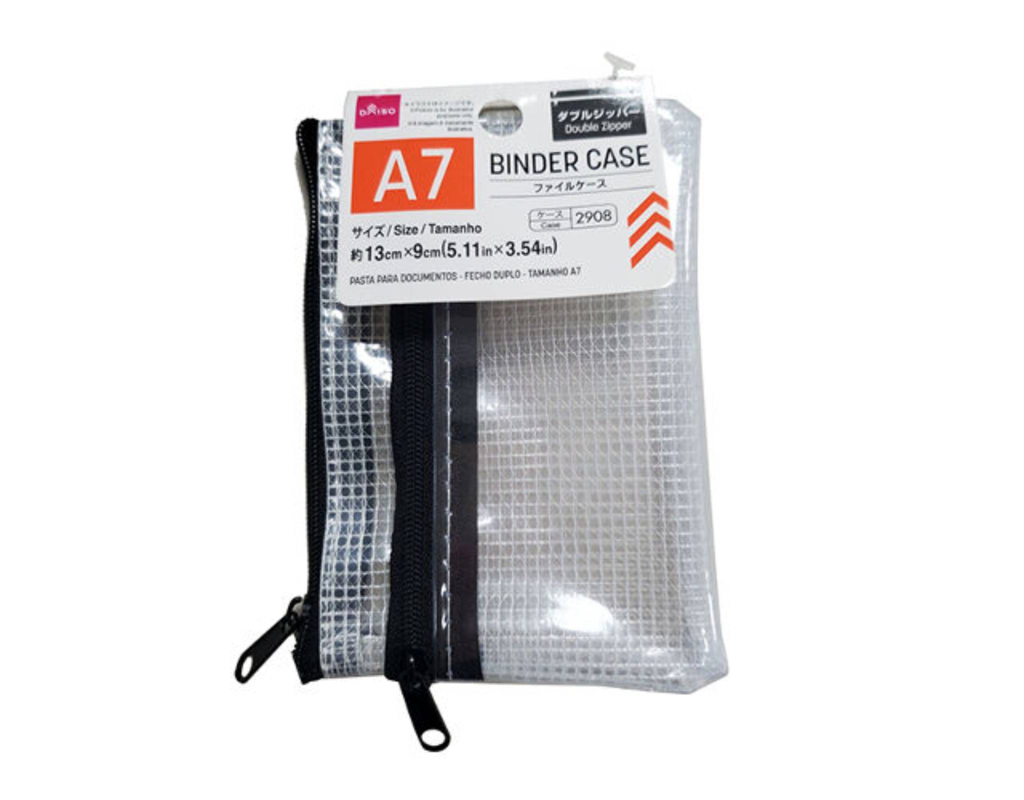 Daiso Binder Case Double Zipper A7 | myaeon2go