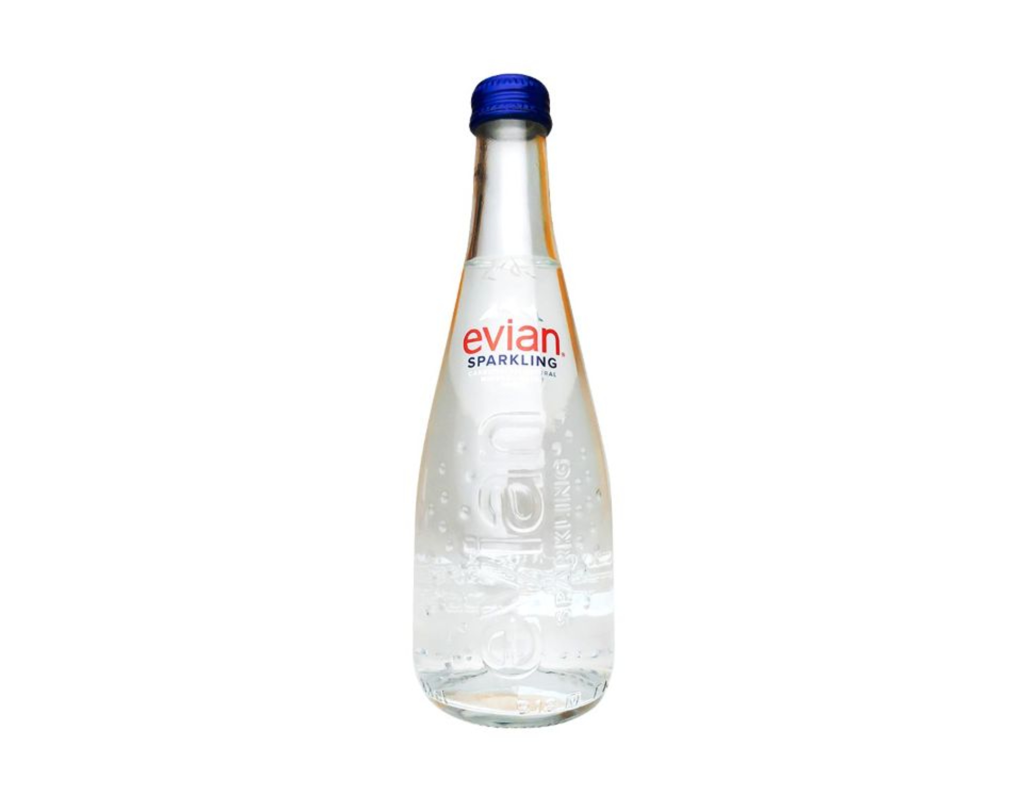 Evian Sparkling Natural Mineral Water Glass | myaeon2go