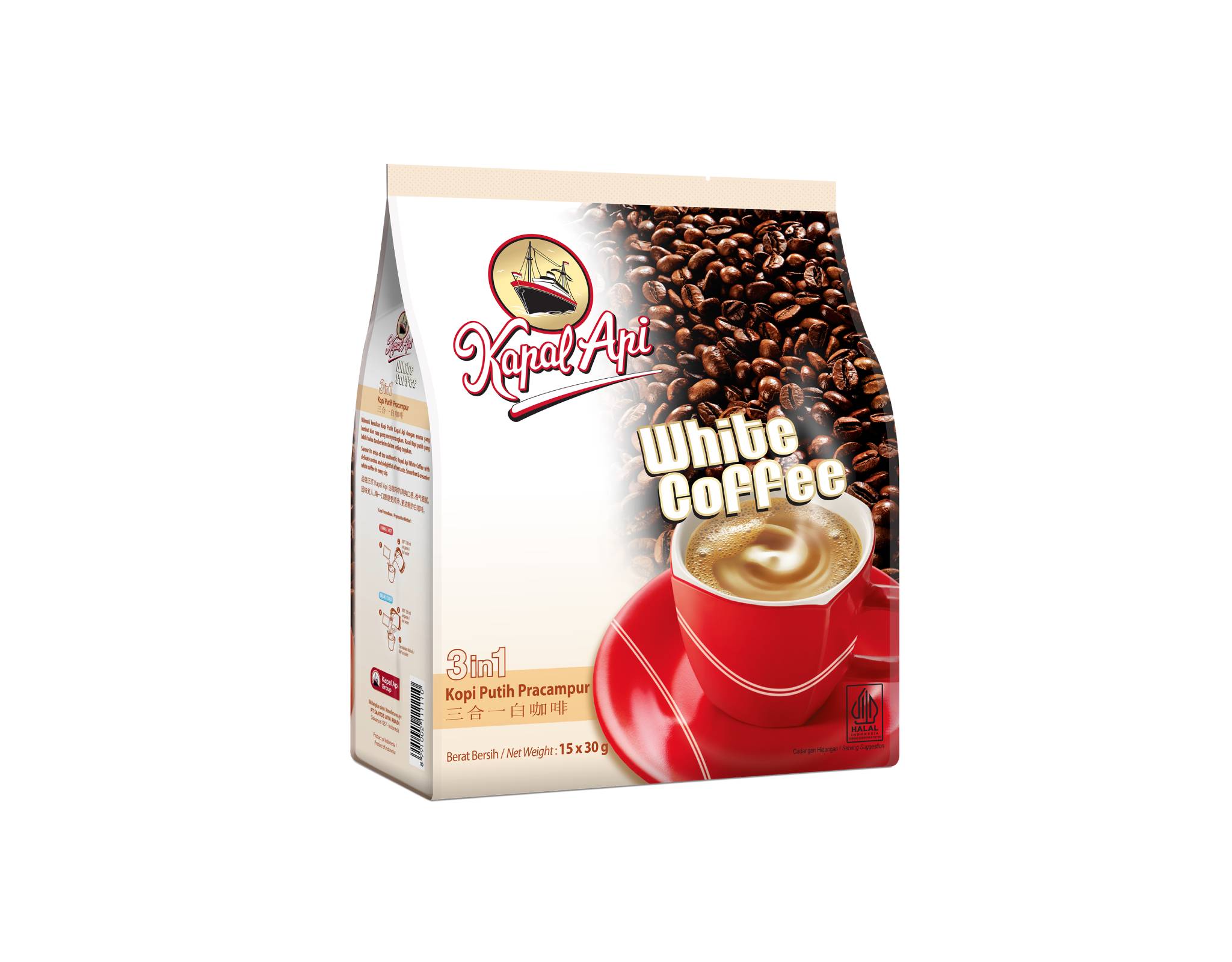Kapal Api 3 In 1 White Coffee | myaeon2go