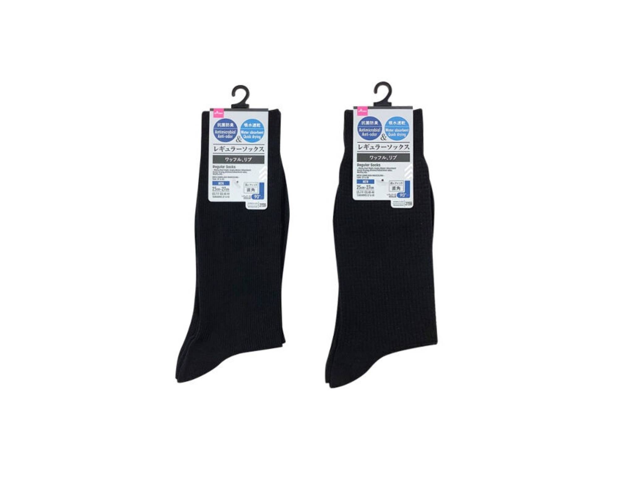 Daiso [SELECTED RANDOMLY] Regular Socks Mens Heel Right Angle | myaeon2go
