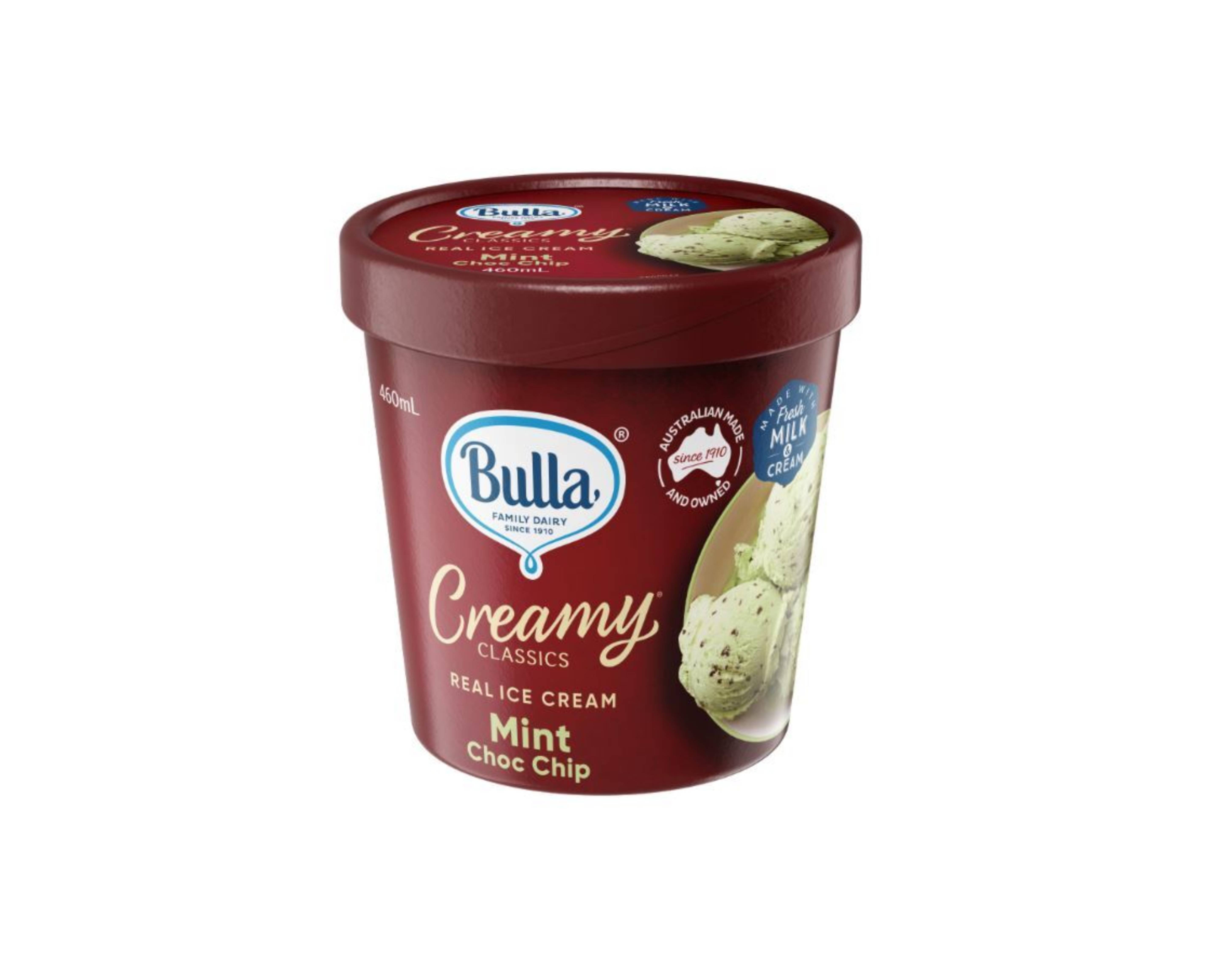 Bulla Creamy Classic Mint Choc Chip Ice Cream | myaeon2go