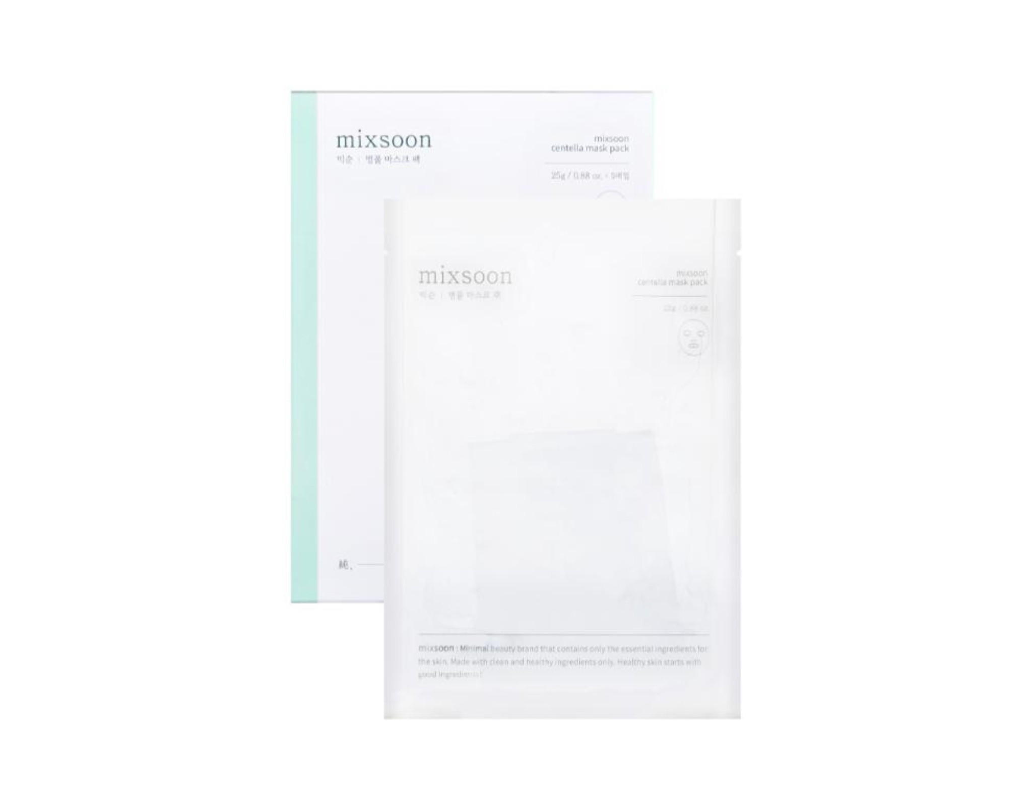 Mixsoon Centella Mask Pack 5ea, 25g - Soothing & Hydrating
