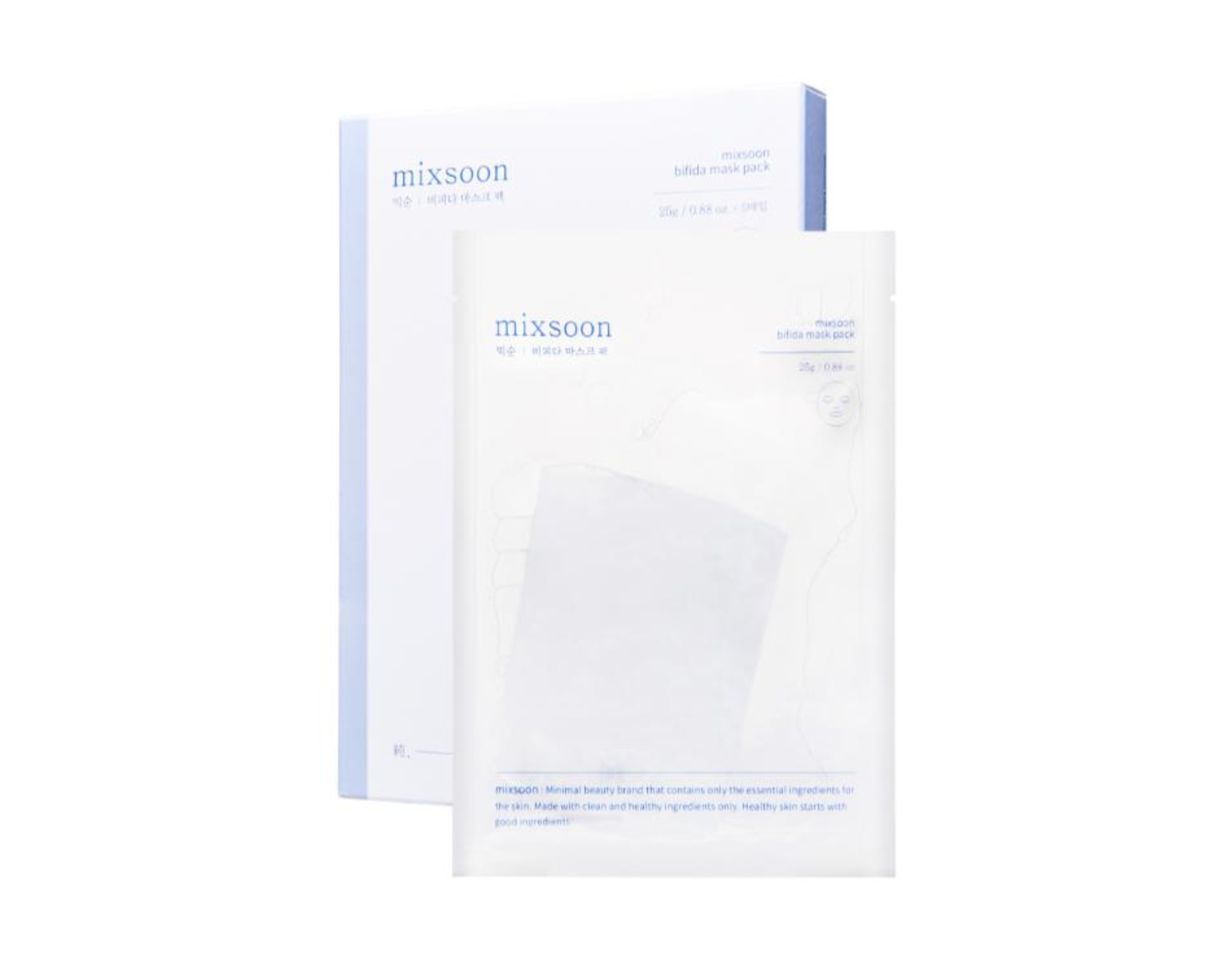 Mixsoon Bifida Mask Pack 5ea, 25g - Hydrates & Nourishes