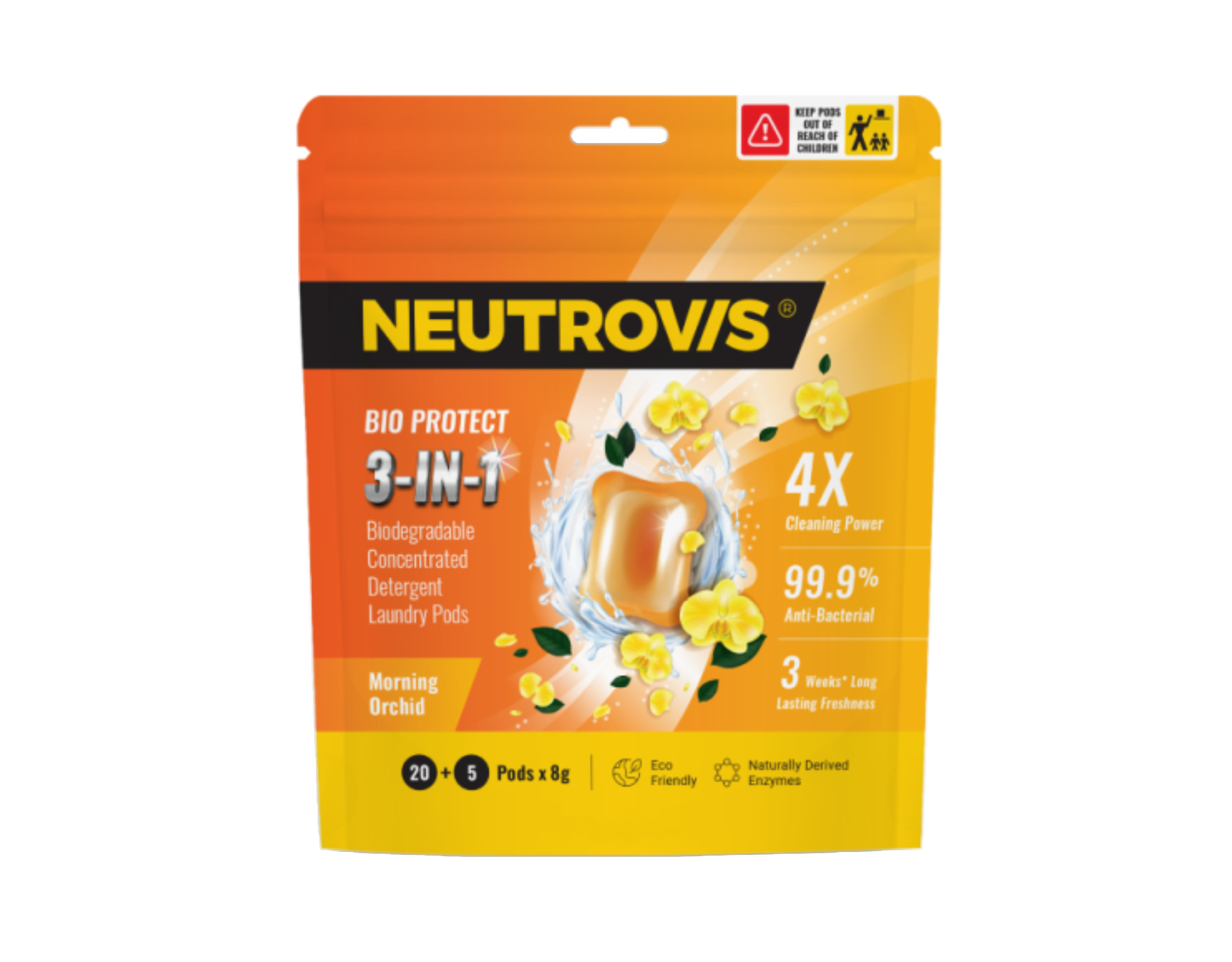 Neutrovis 3-In-1 Detergent Laundry Pods Morning Orchid | myaeon2go
