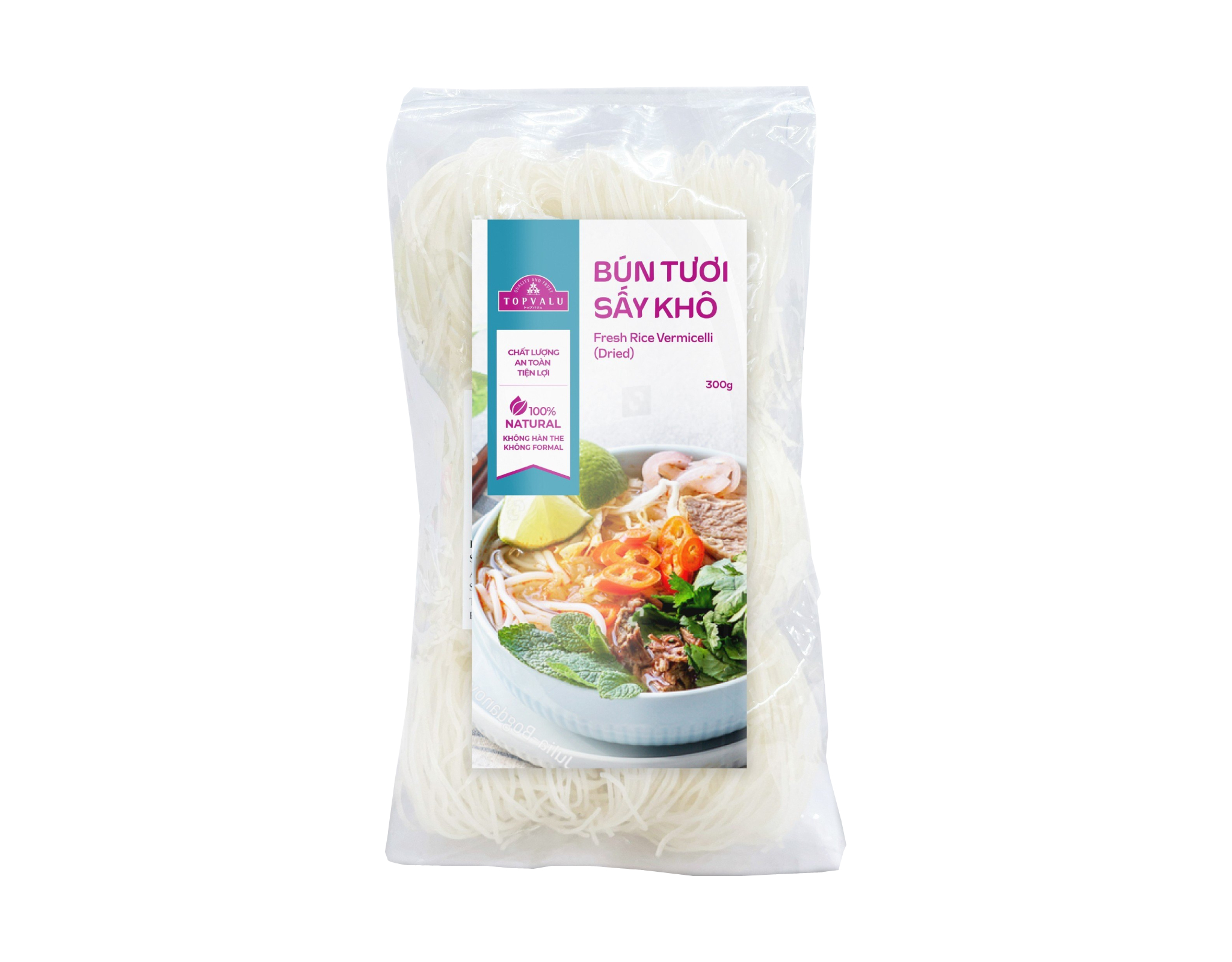 TOPVALU Vietnam Fresh Rice Vermicelli, 300g - Easy Cooking