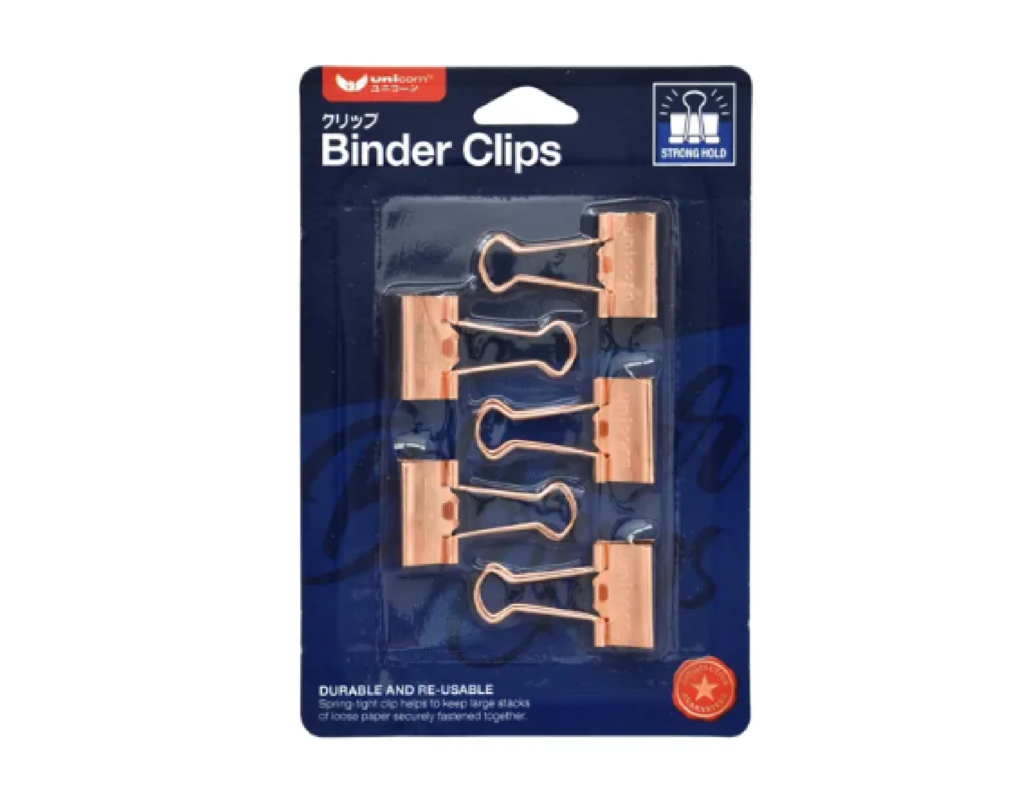 Unicorn Binder Clip 25mm Rose Gold (UBC-25RG) | myaeon2go