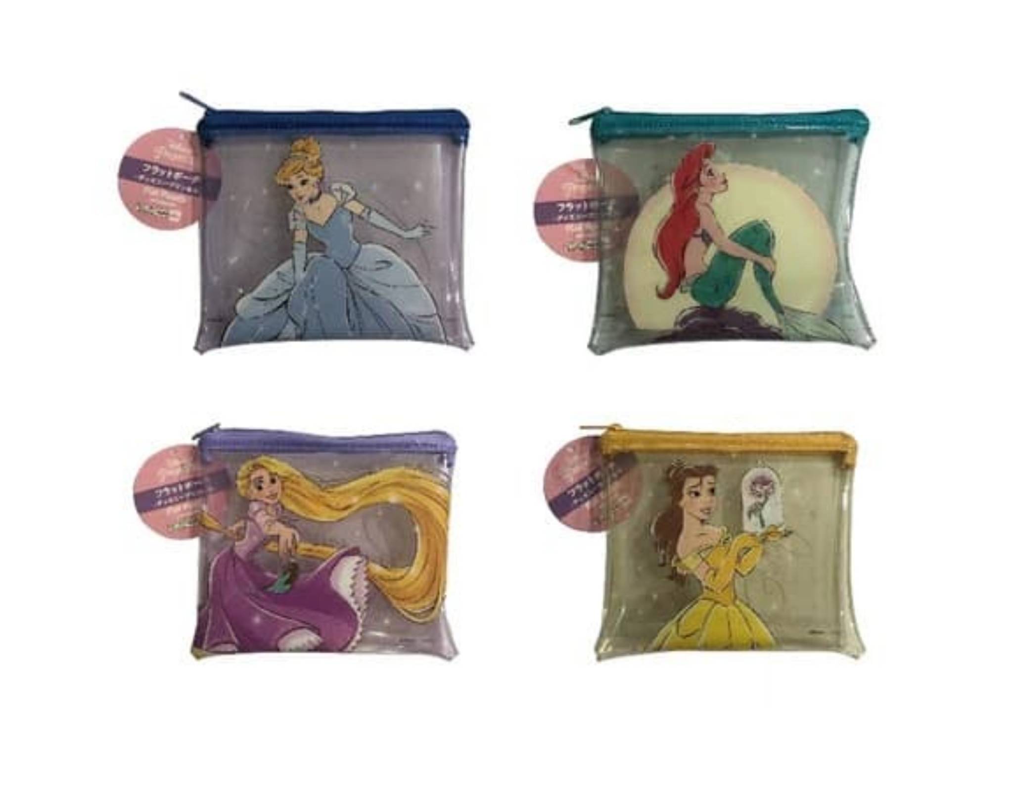 Daiso [SELECTED RANDOMLY] Disney Flat Pouch Princess | myaeon2go