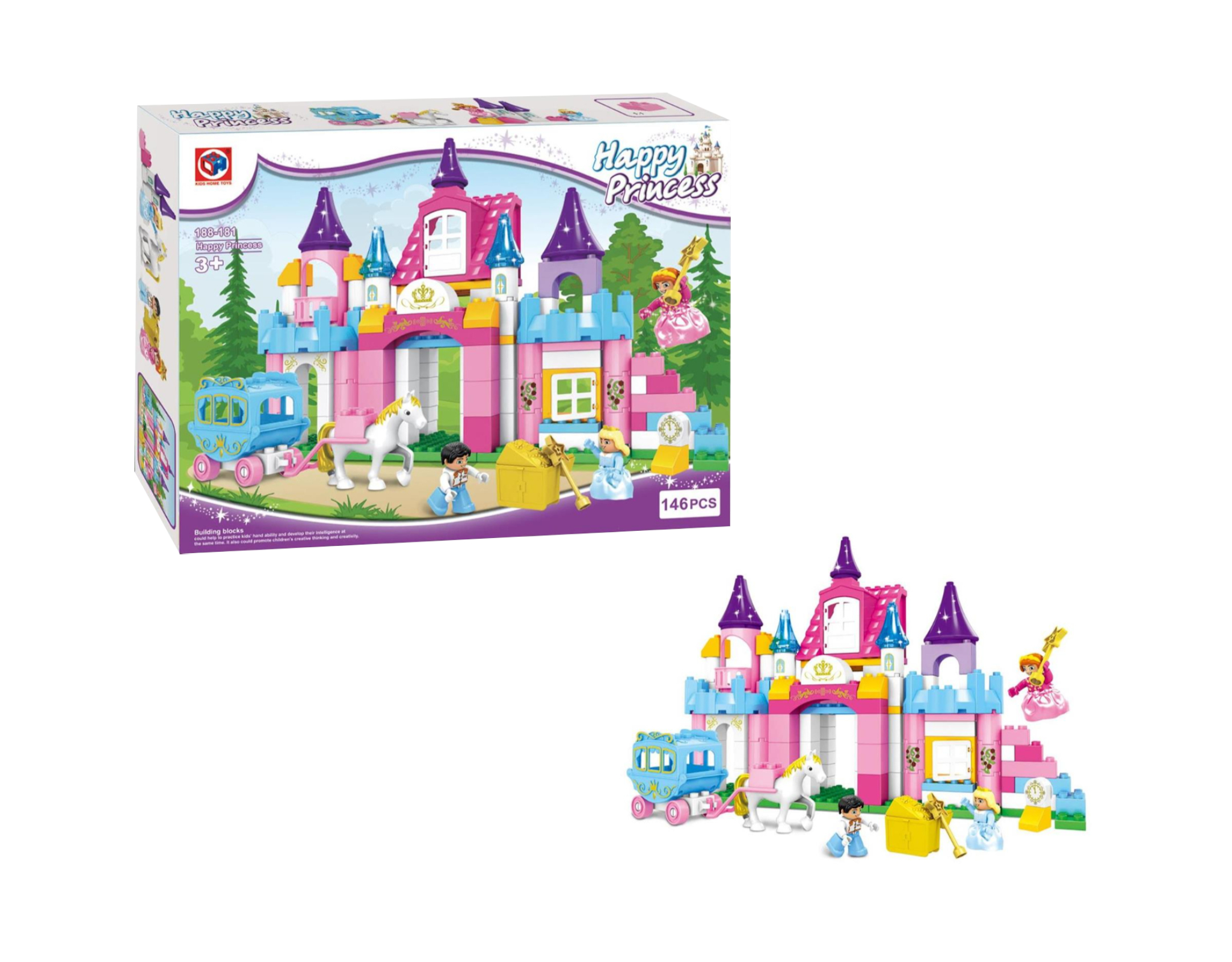 Kids Home Toys Building Blocks Happy Princess (SL434881) | myaeon2go