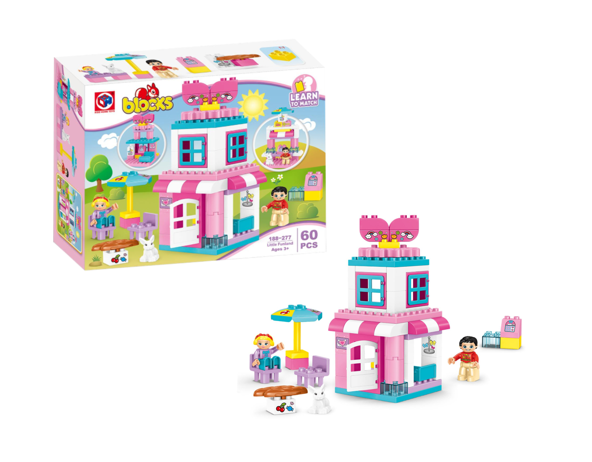 Kids Home Toys Building Blocks Rotating Big Villa (SL434898) | myaeon2go