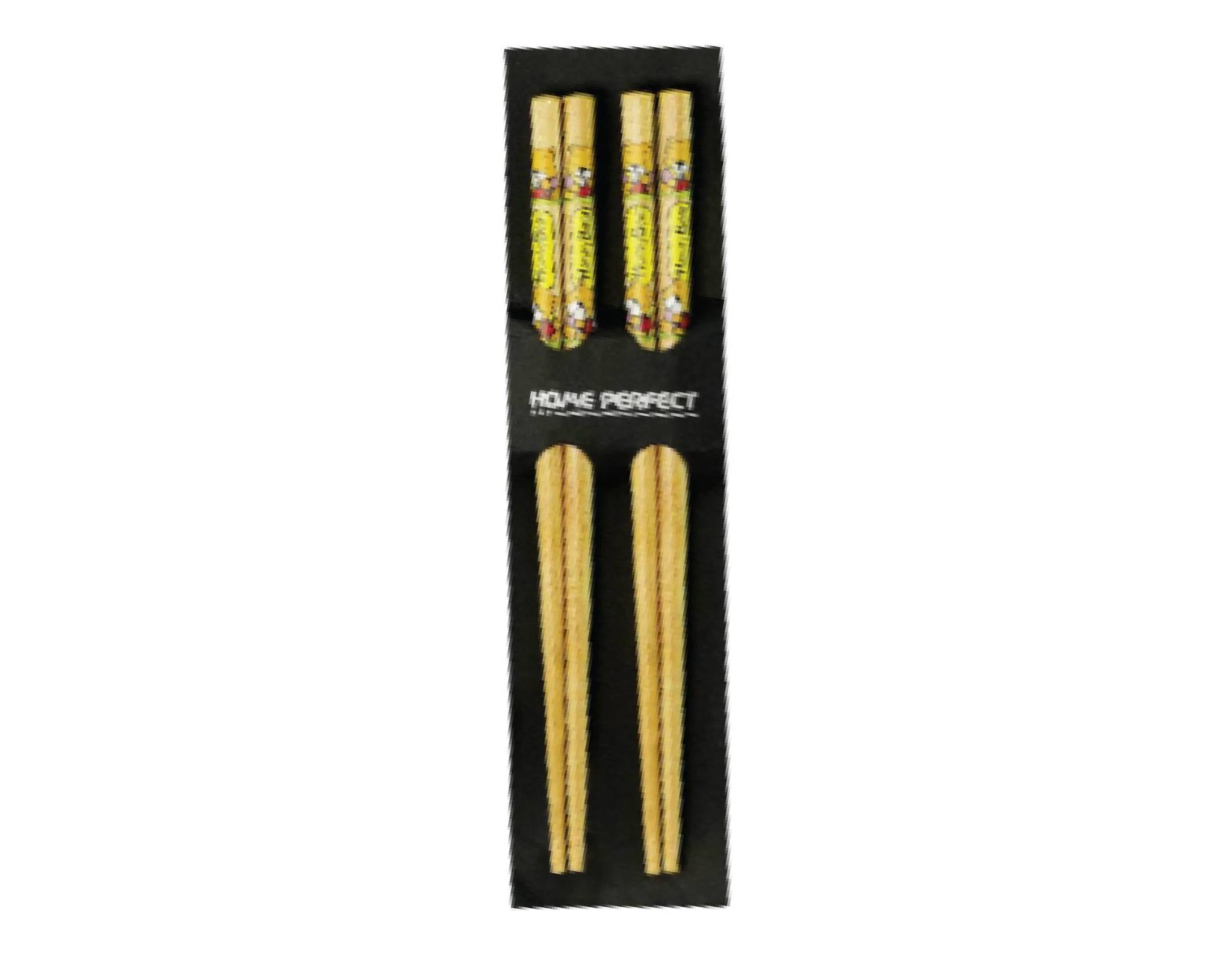 Home Perfect 2 Pairs Japanese Style Wooden Chopsticks Kids (EJ-TY36 ...