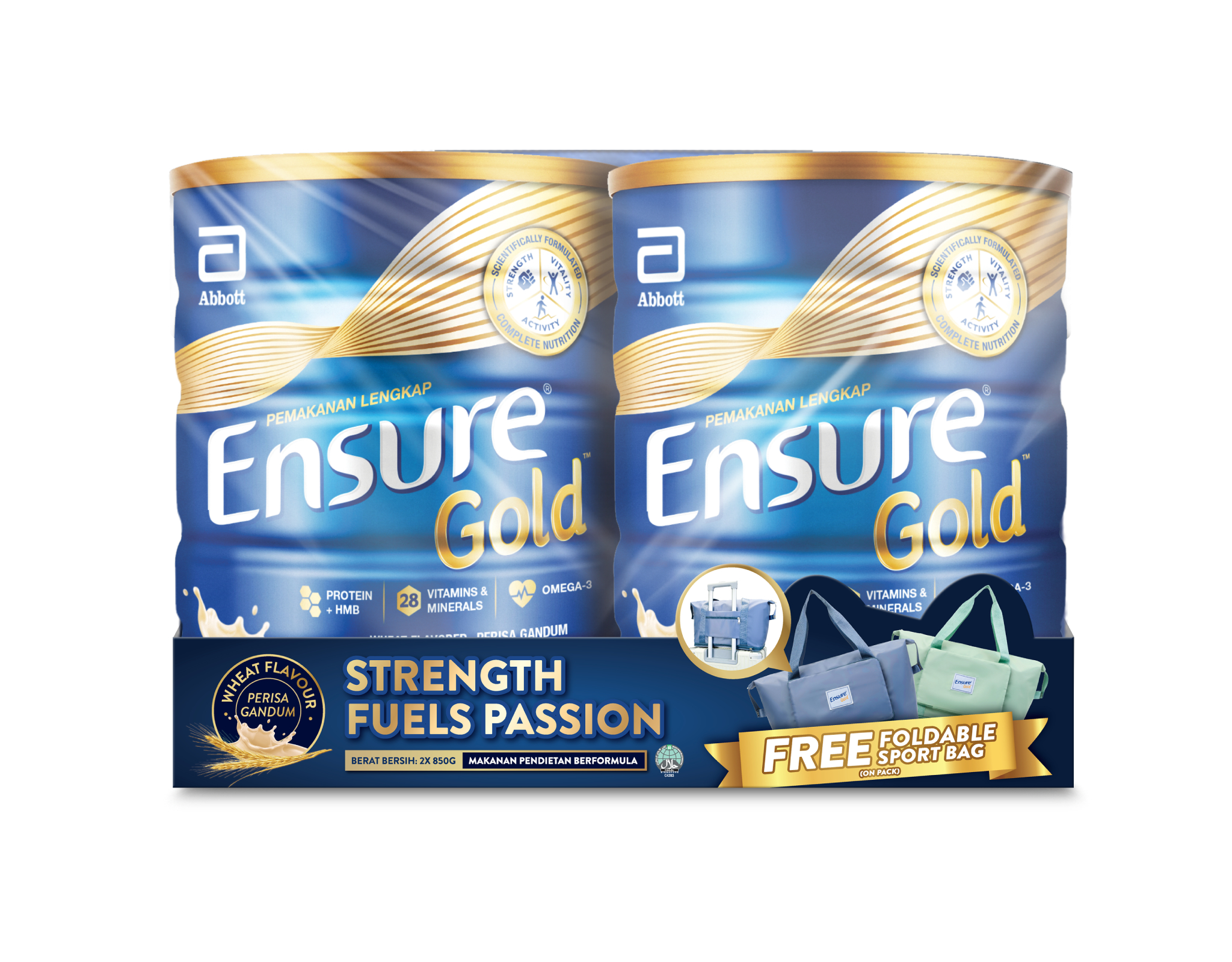 Ensure Wheat FOC Sport Bag | myaeon2go