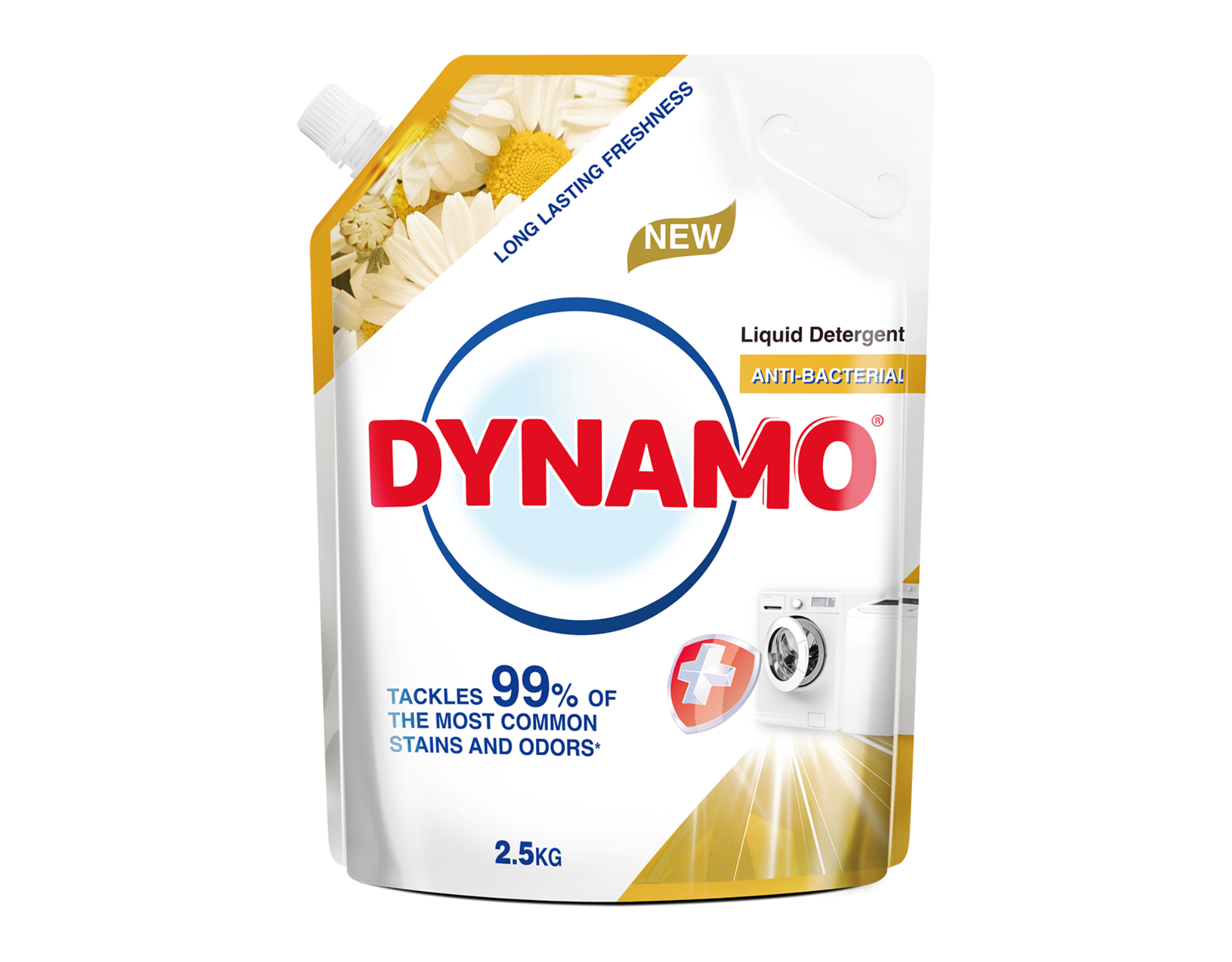 Dynamo Liquid Detergent, 2.5 kg - Antibacterial Power