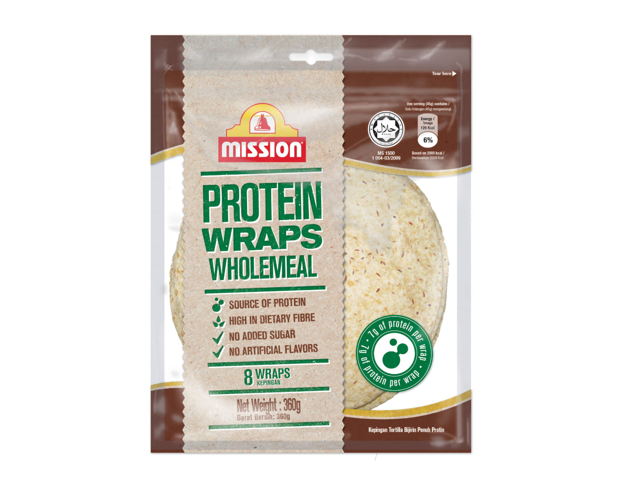 Mission Wrap Protein Wholemeal | myaeon2go