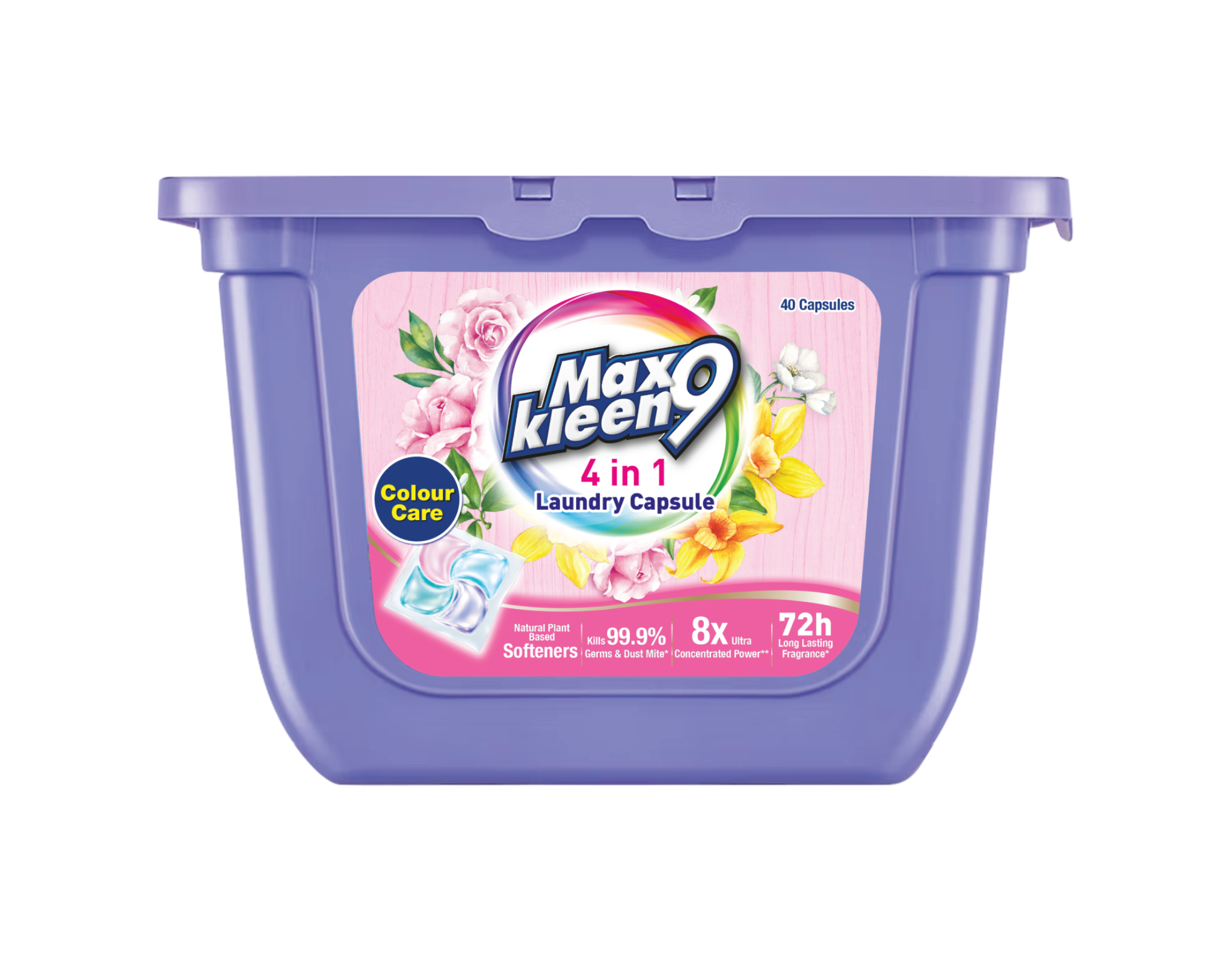 Maxkleen 9 Capsules 40s - Long-lasting Fragrance