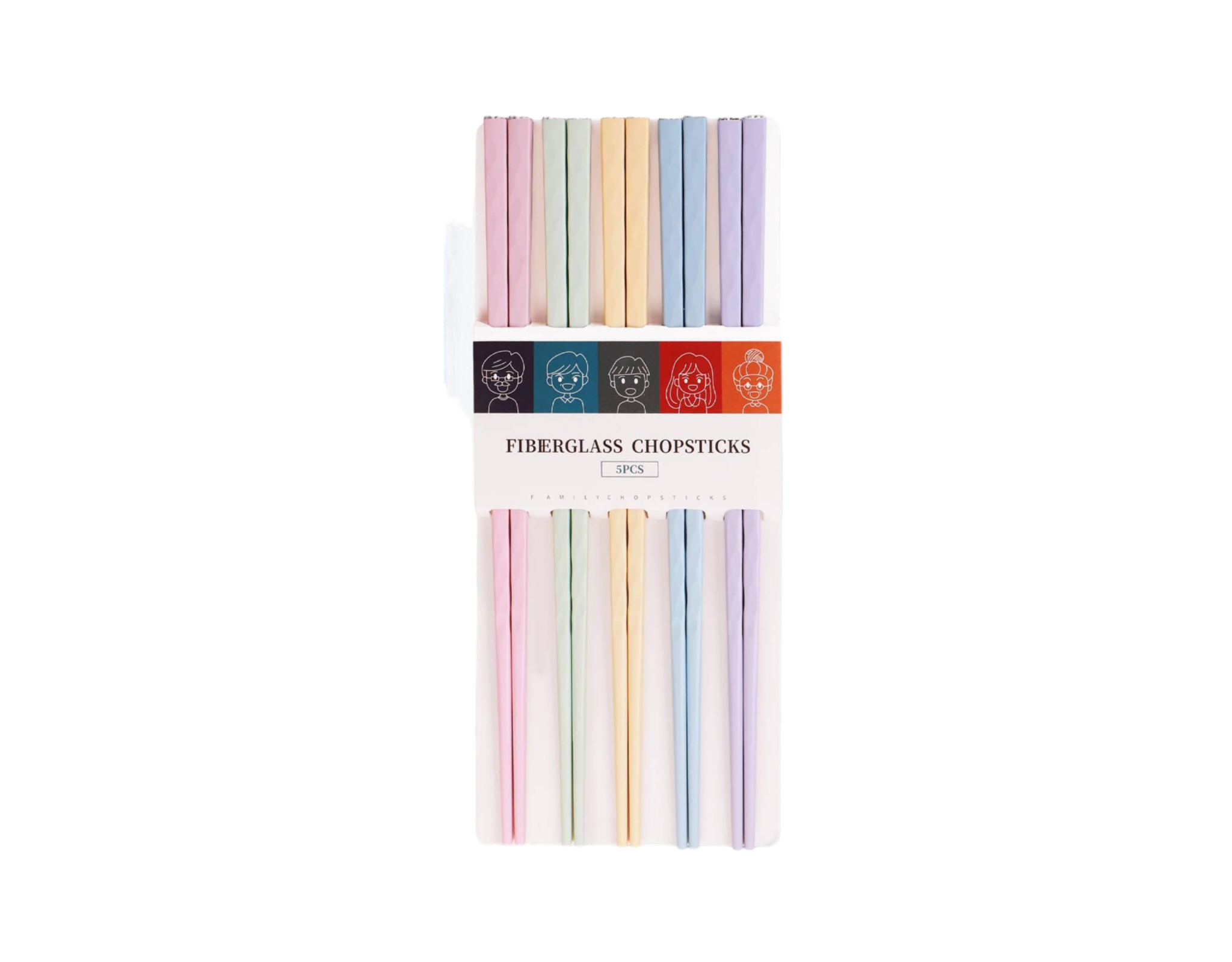 Alloy Chopstick 5 Pairs Set Colorful | myaeon2go